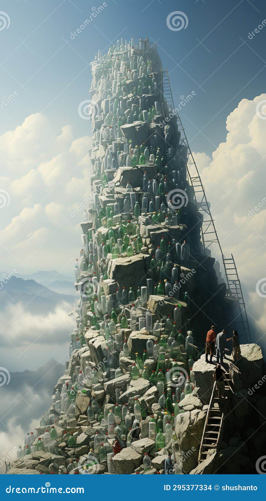 Creative Manipulation of Recycling Waste Stock Photo - Image of zero ...