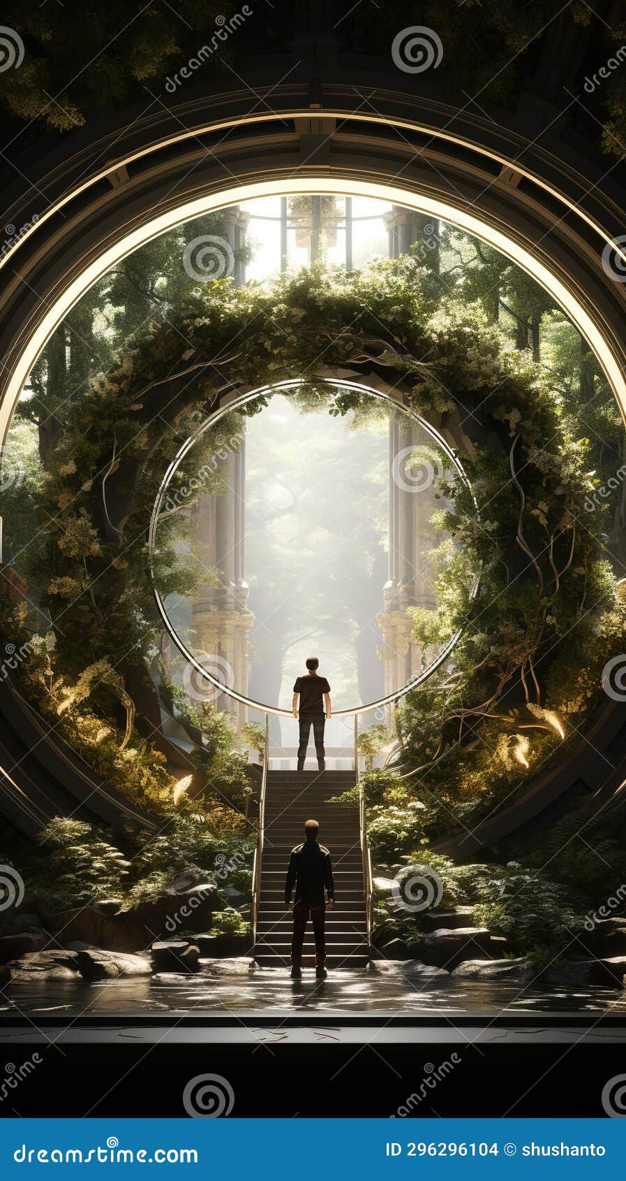 A Glimpse into the future stock illustration. Illustration of ...