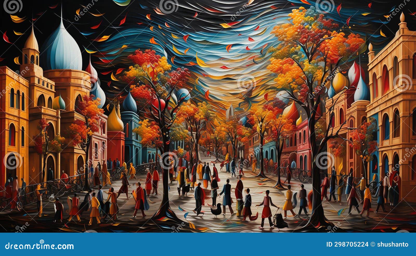 Digital Painting of Creative Manipulation Stock Illustration ...