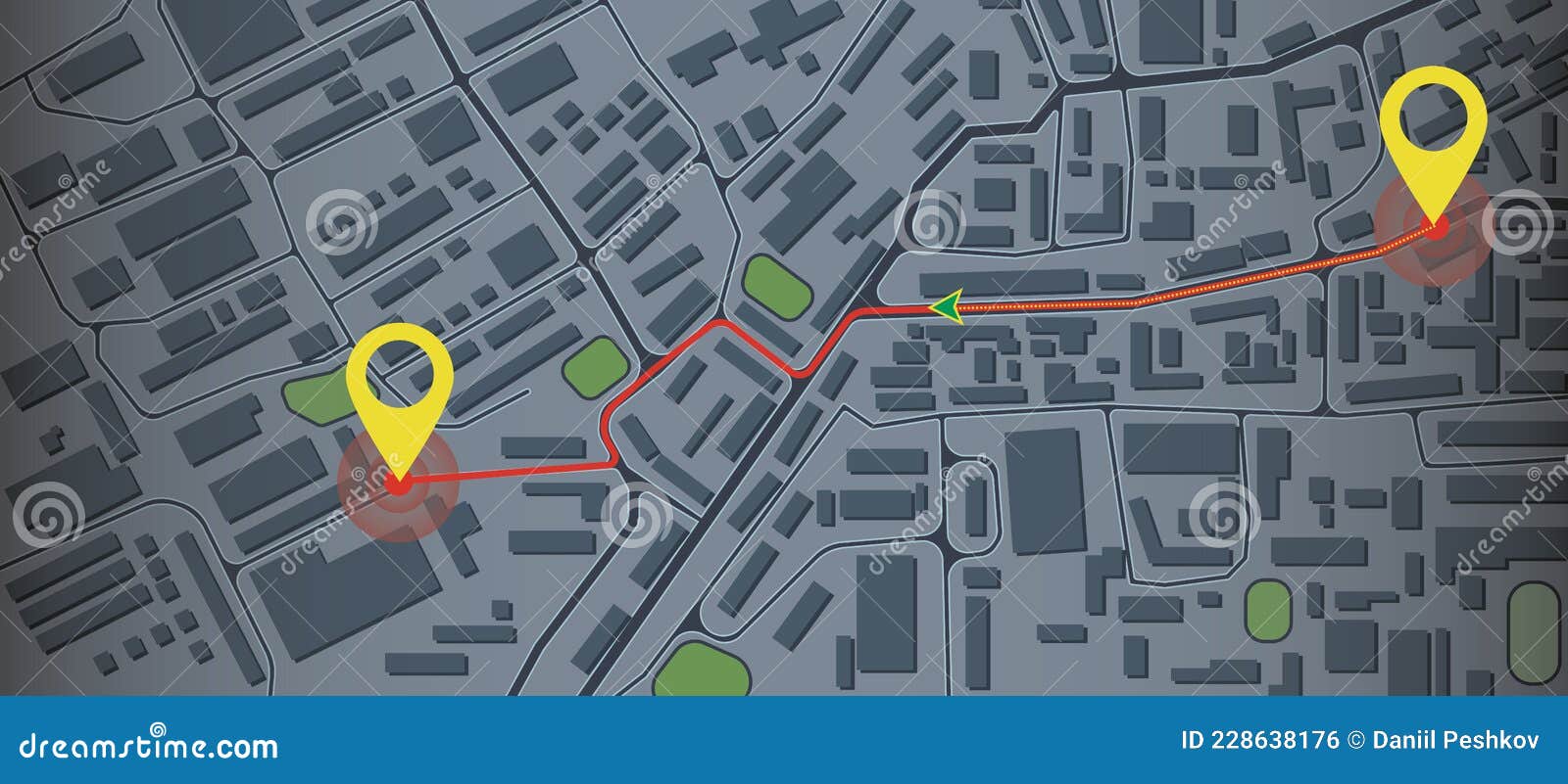 Creative Map Background with Location Marks. GPS, Innovation and ...