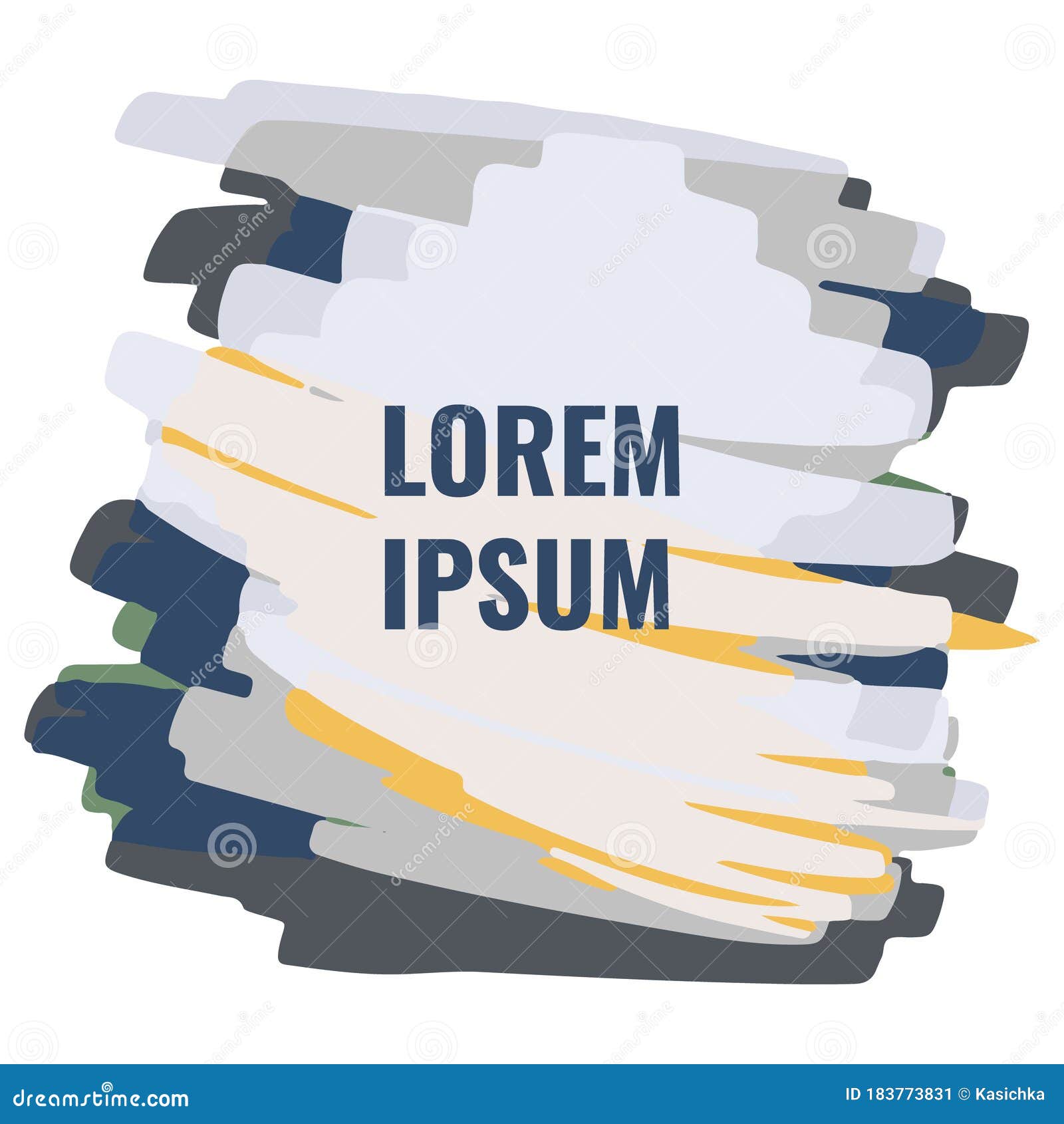 Creative Marker Text Box for Your Design Stock Vector - Illustration of ...