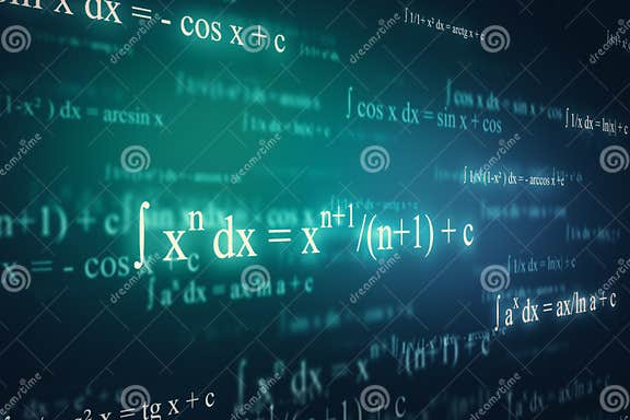 Creative math backdrop stock illustration. Illustration of knowledge ...