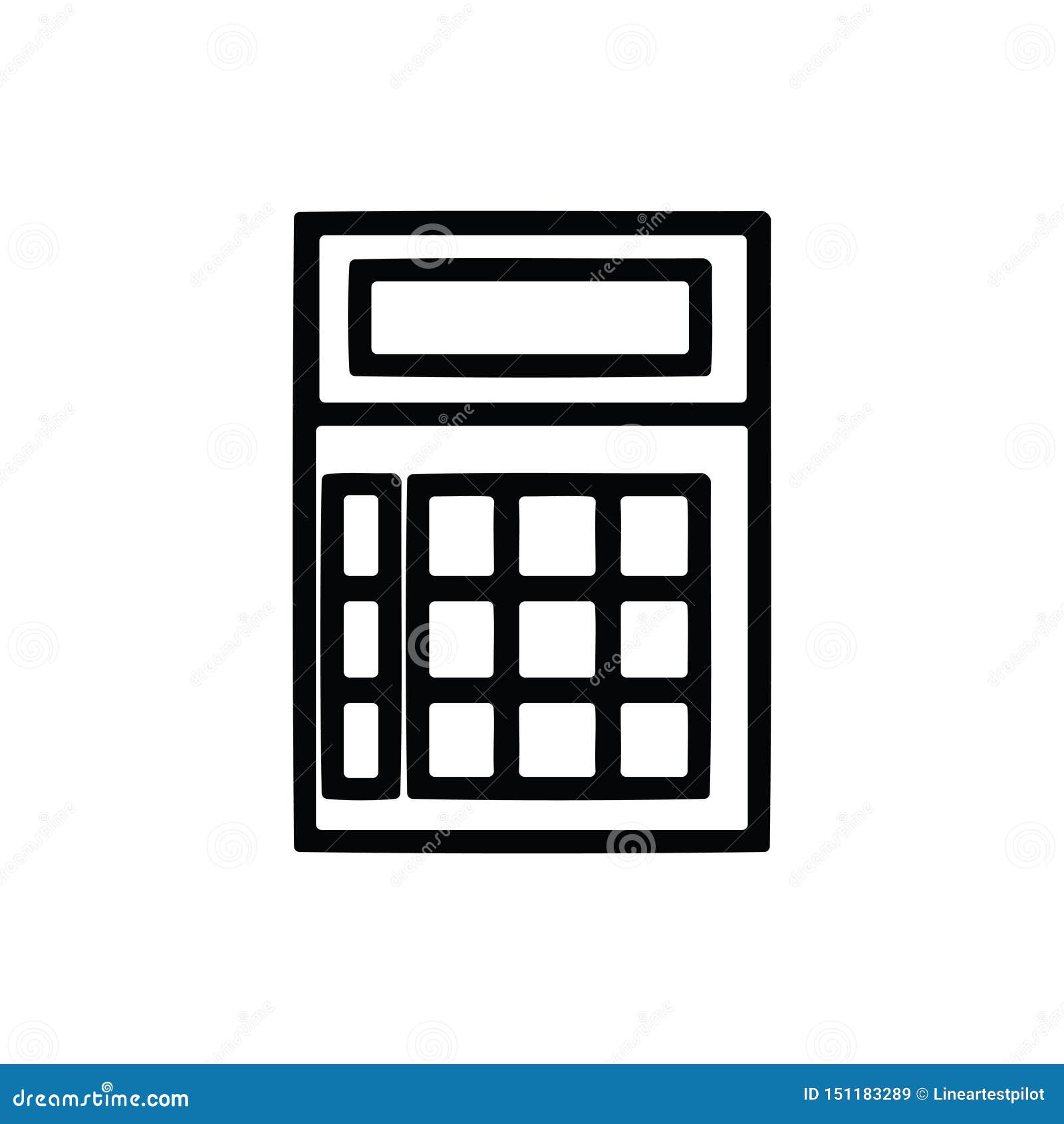 A Creative Math Calculator Icon Stock Vector - Illustration of vector ...