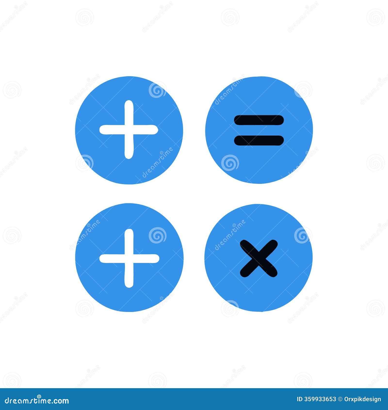 Creative Math Symbols Icon for Students Stock Illustration ...