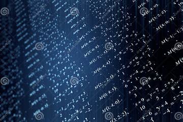 Creative Mathematical Formulas Backdrop Stock Illustration ...