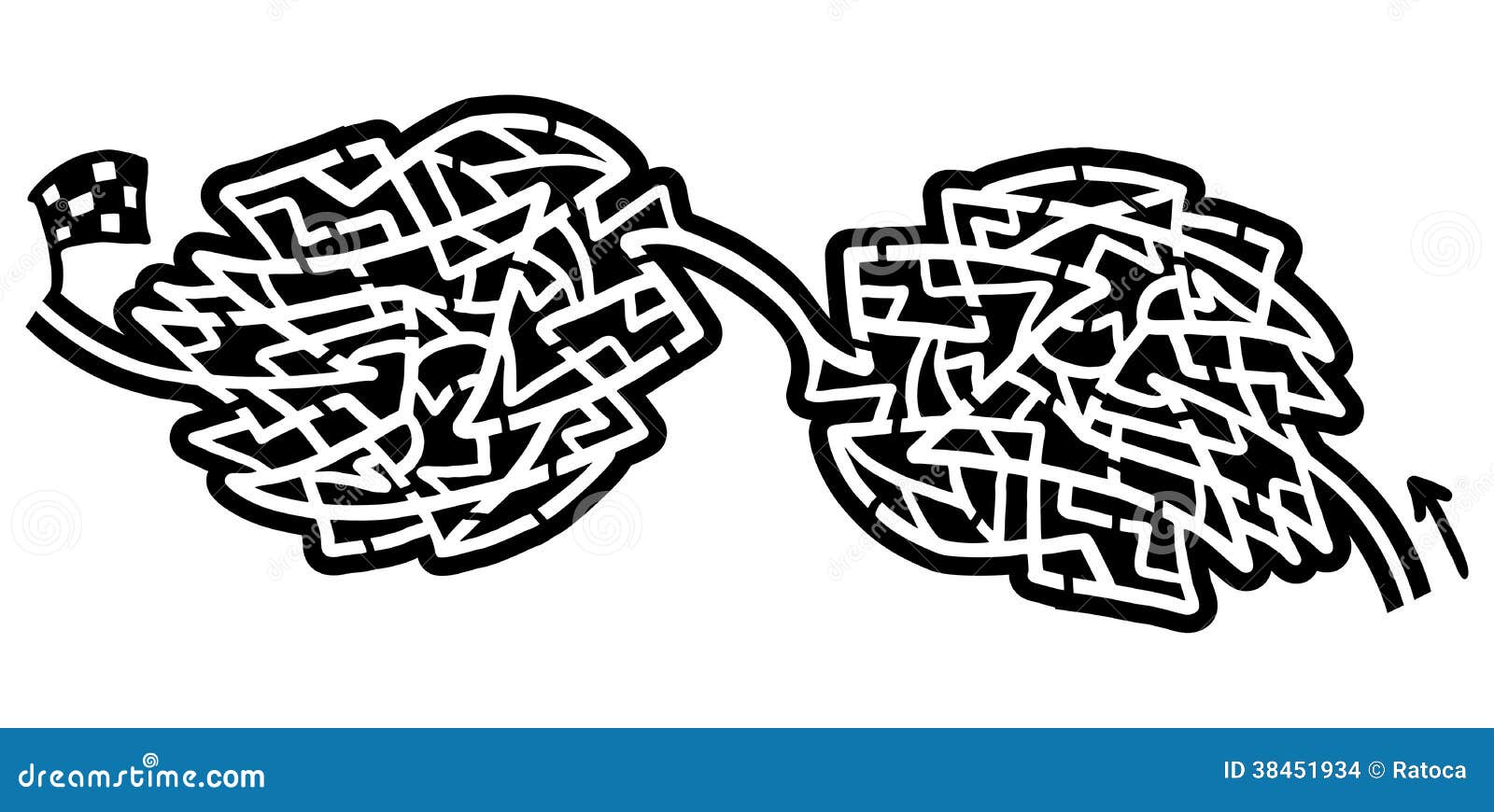 Creative maze design stock vector. Illustration of game - 38451934