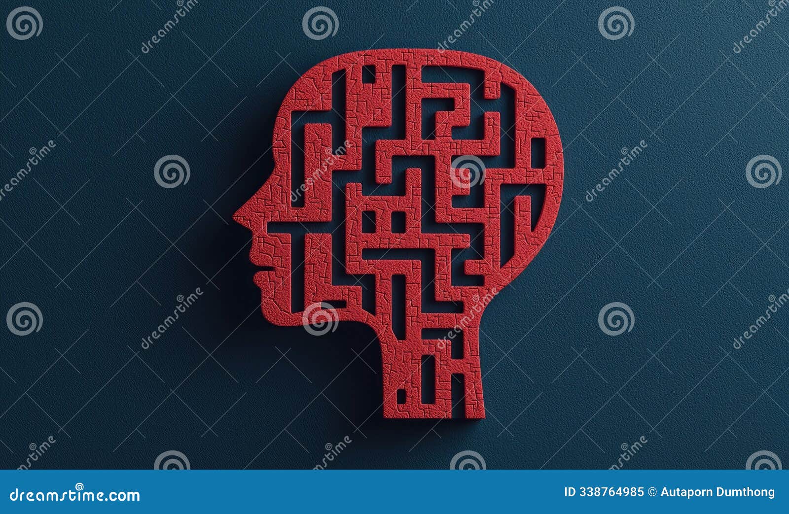 A Creative Maze Design Forming the Silhouette of a Human Head ...