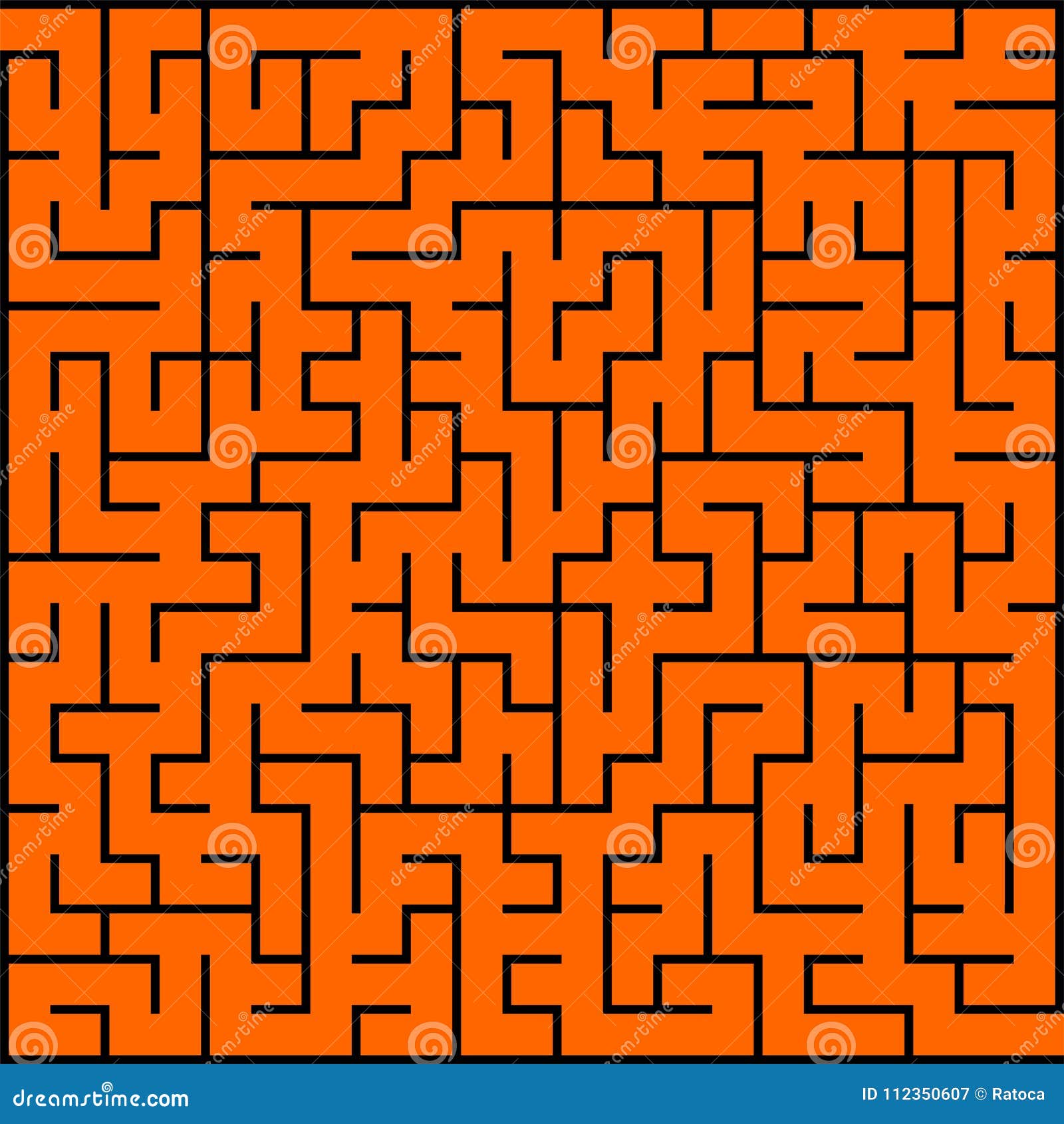 Creative maze design stock vector. Illustration of lost - 112350607