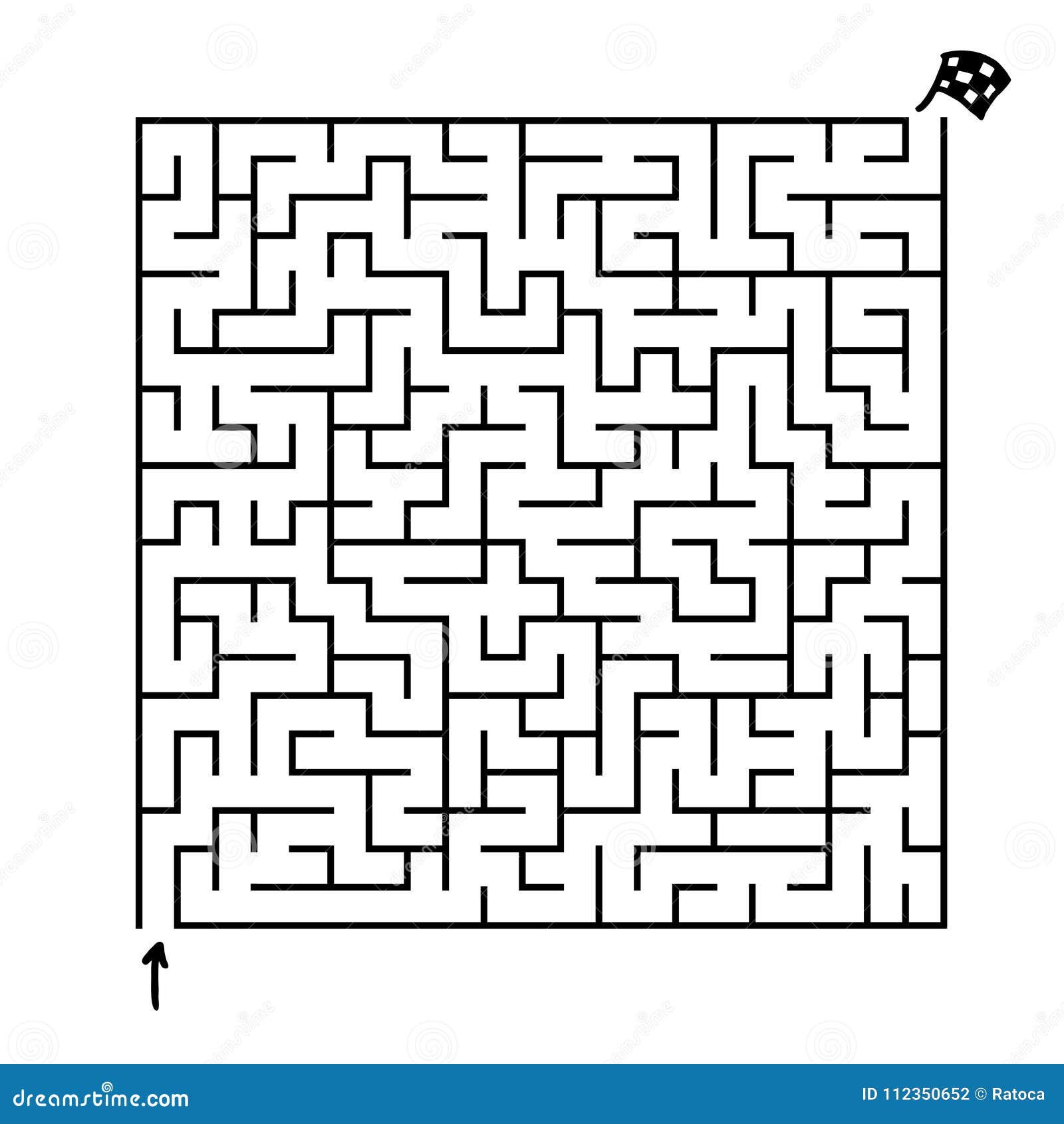 Creative maze design stock vector. Illustration of background - 112350652