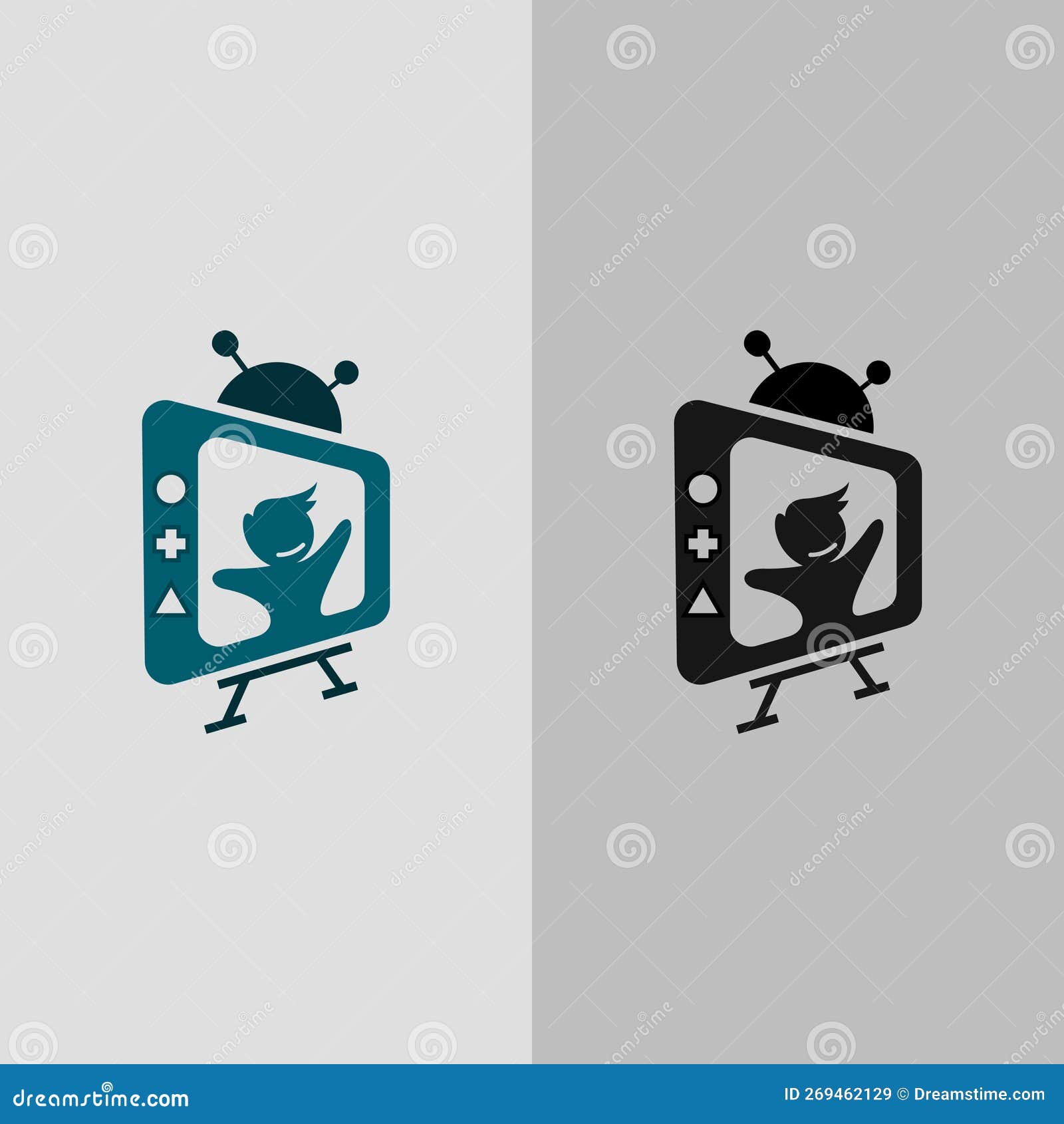 Creative Media Television Logo Design, TV Logos Stock Vector ...