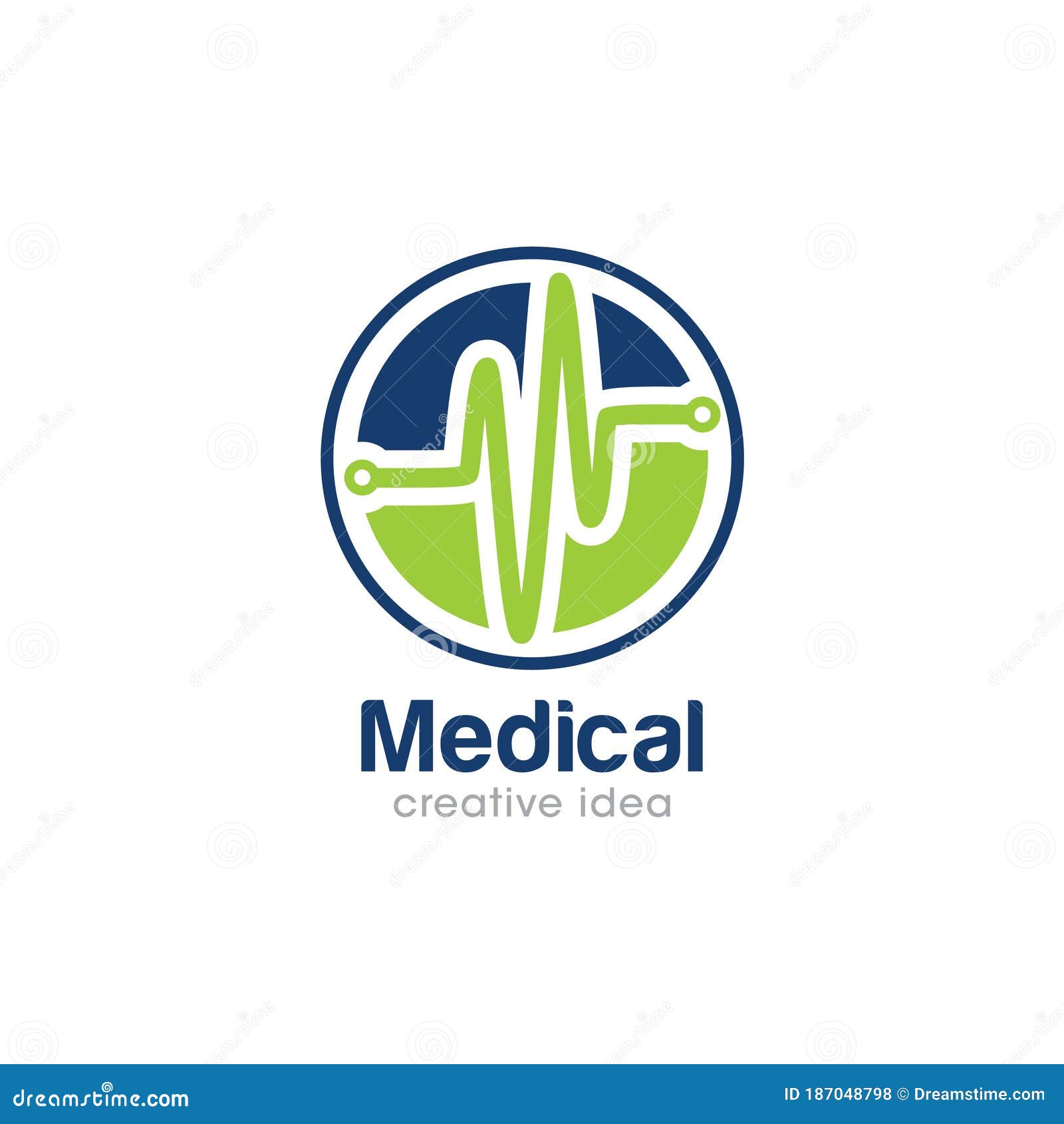 Creative Medical Concept Logo Design Template Stock Vector ...