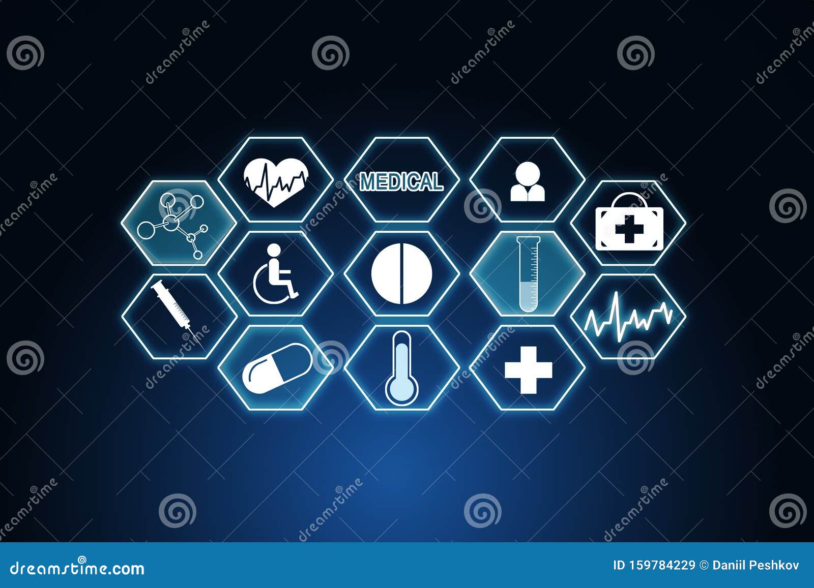 Creative medical interface stock illustration. Illustration of abstract ...