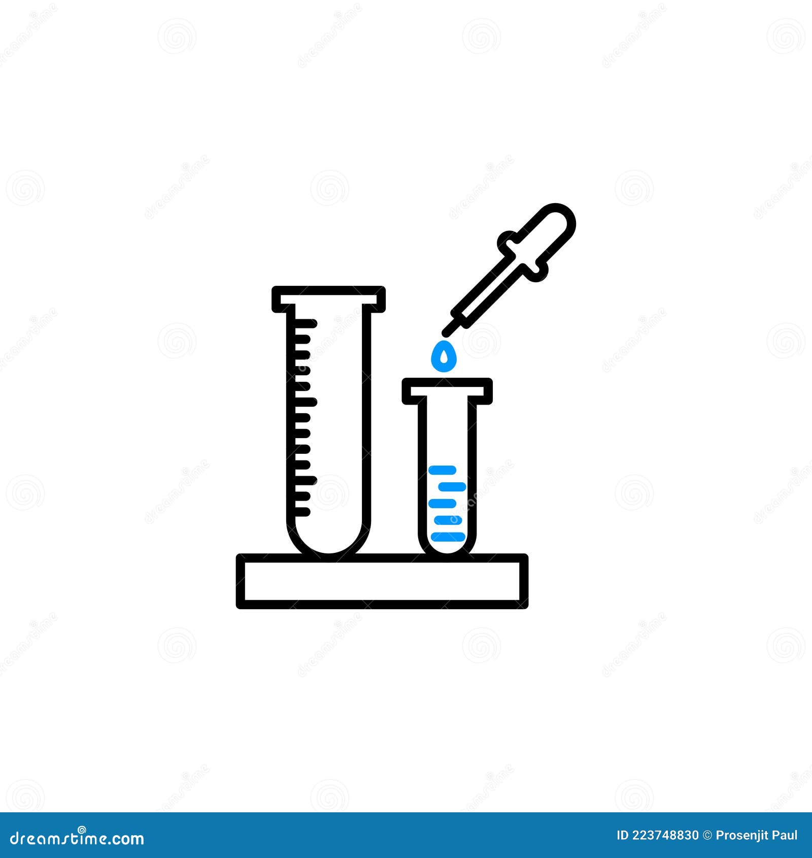 Creative medical lab icon stock vector. Illustration of biology - 223748830