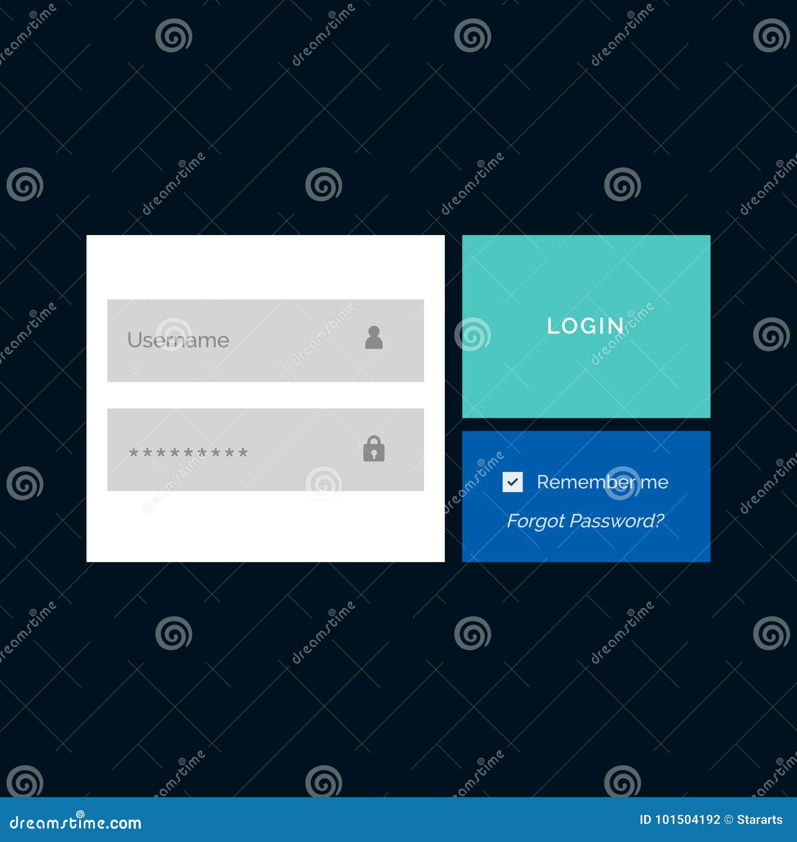 Creative Login Form Ui Template For Your Web Or App Design Cartoon ...