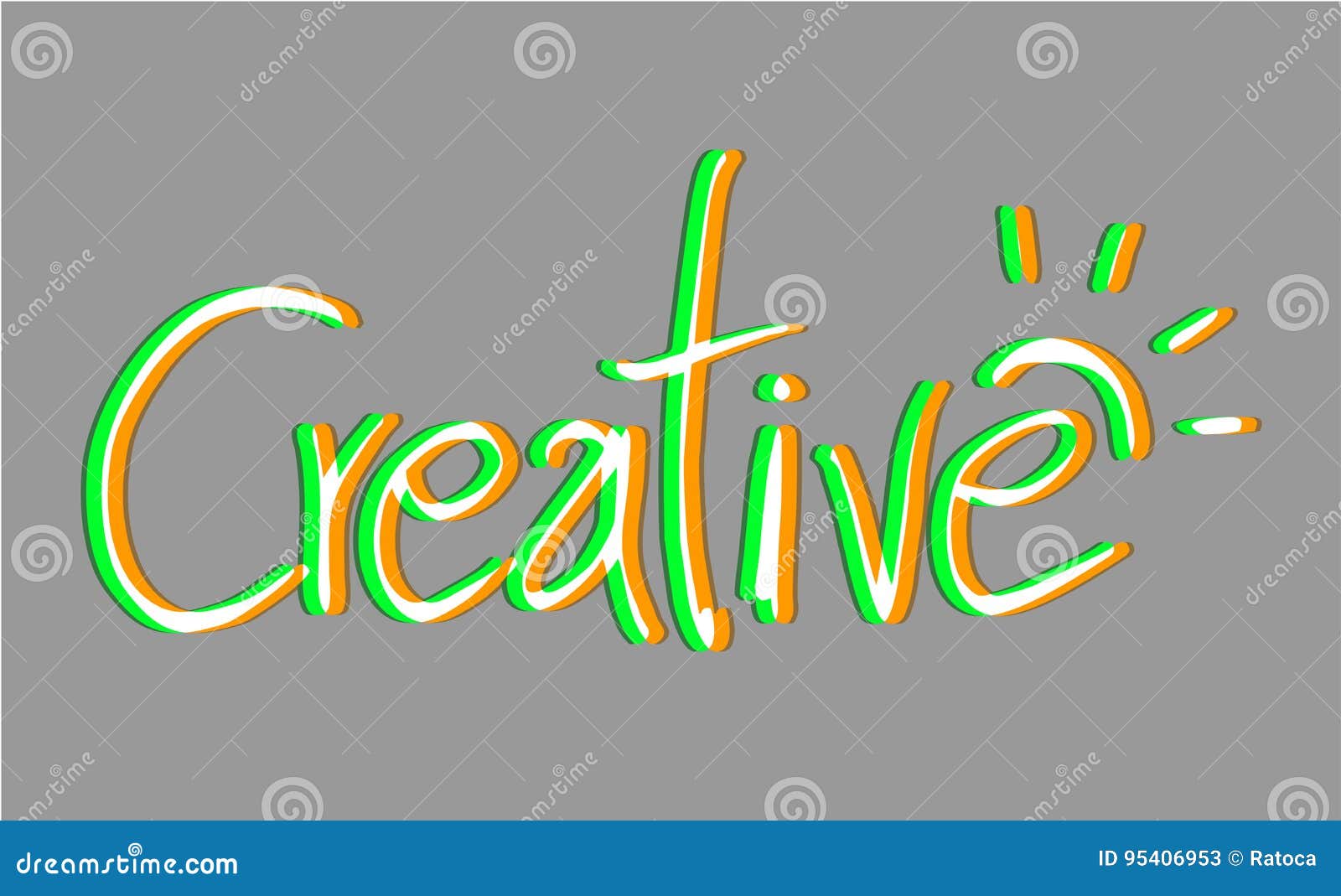 Creative message design stock vector. Illustration of fantasy - 95406953