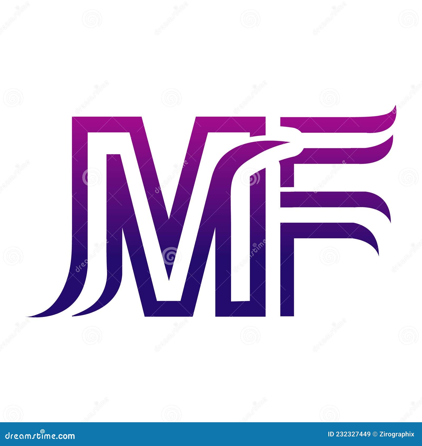 Creative MF Logo Icon Design Stock Vector - Illustration of crisp ...