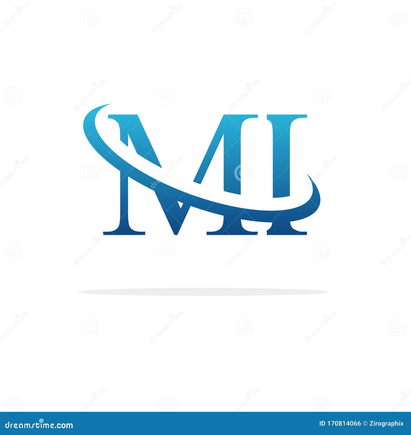 Creative MI Logo Icon Design Stock Vector - Illustration of vector ...