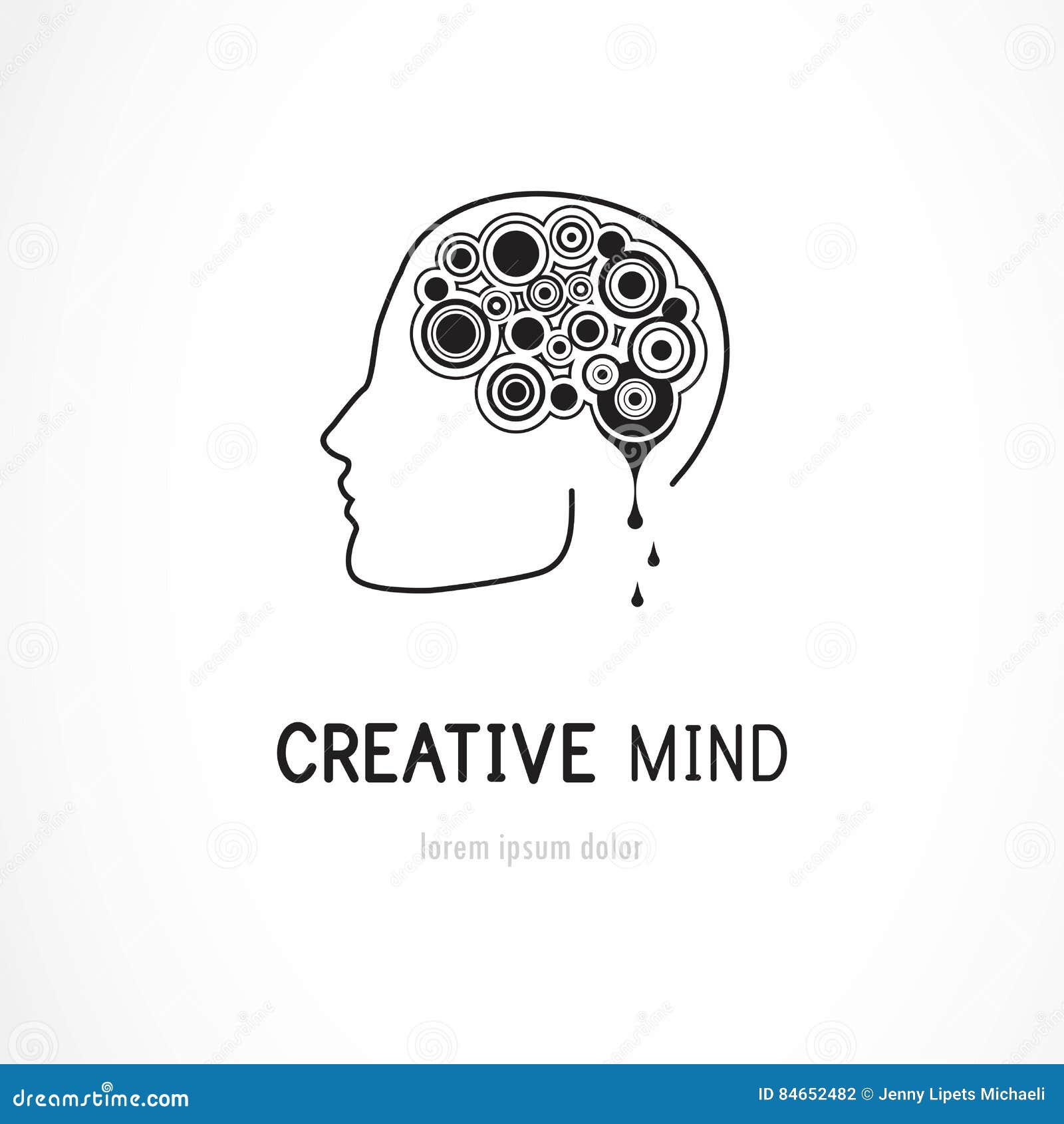 Creative Mind - Business Vector Logo Template Concept Illustration ...