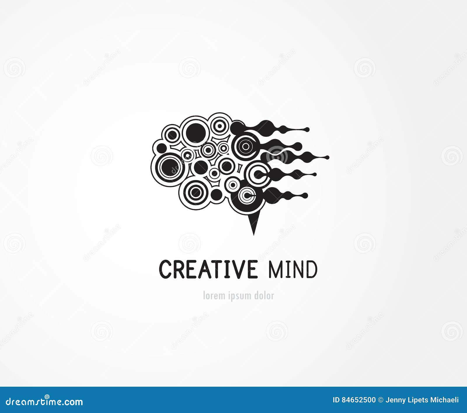 Creative Mind - Business Vector Logo Template Concept Illustration ...