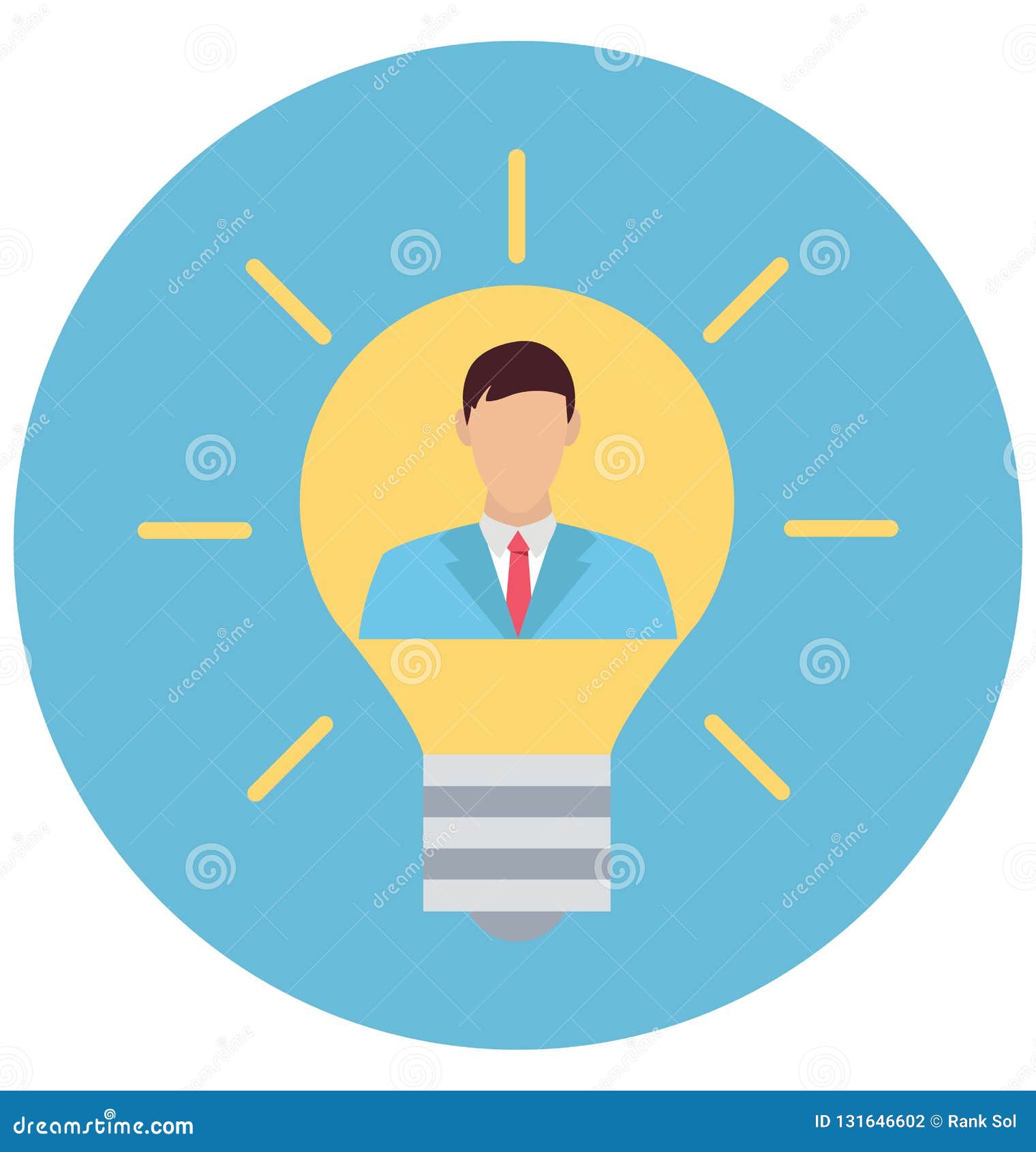 Creative Mind Color Isolated Vector Icon that Can Be Easily Edit or ...