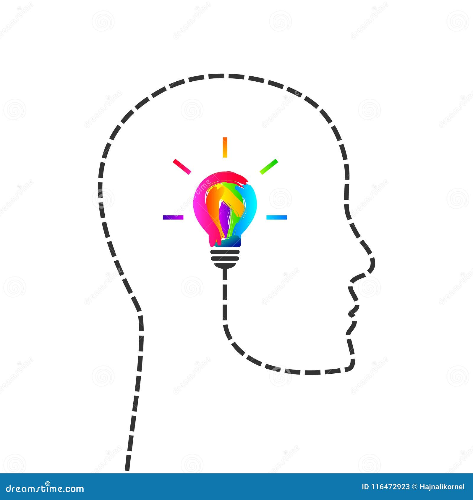 Creative mind concept stock vector. Illustration of creativity - 116472923