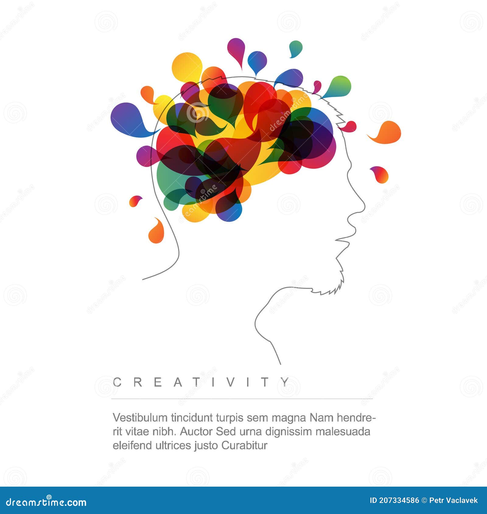 Creative Mind Concept Illustration Stock Vector - Illustration of light ...