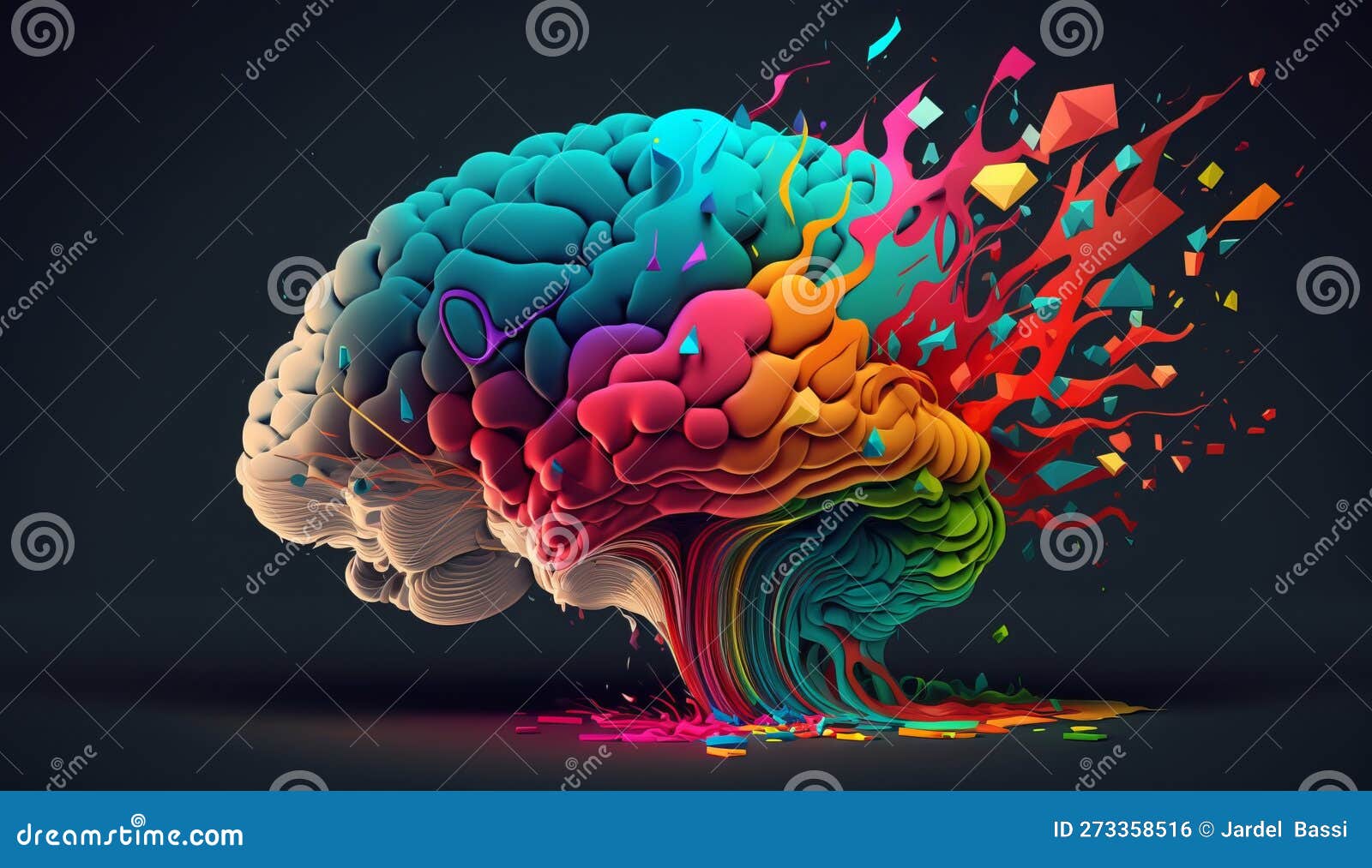 Creative Mind Concept Illustration Stock Illustration - Illustration of ...