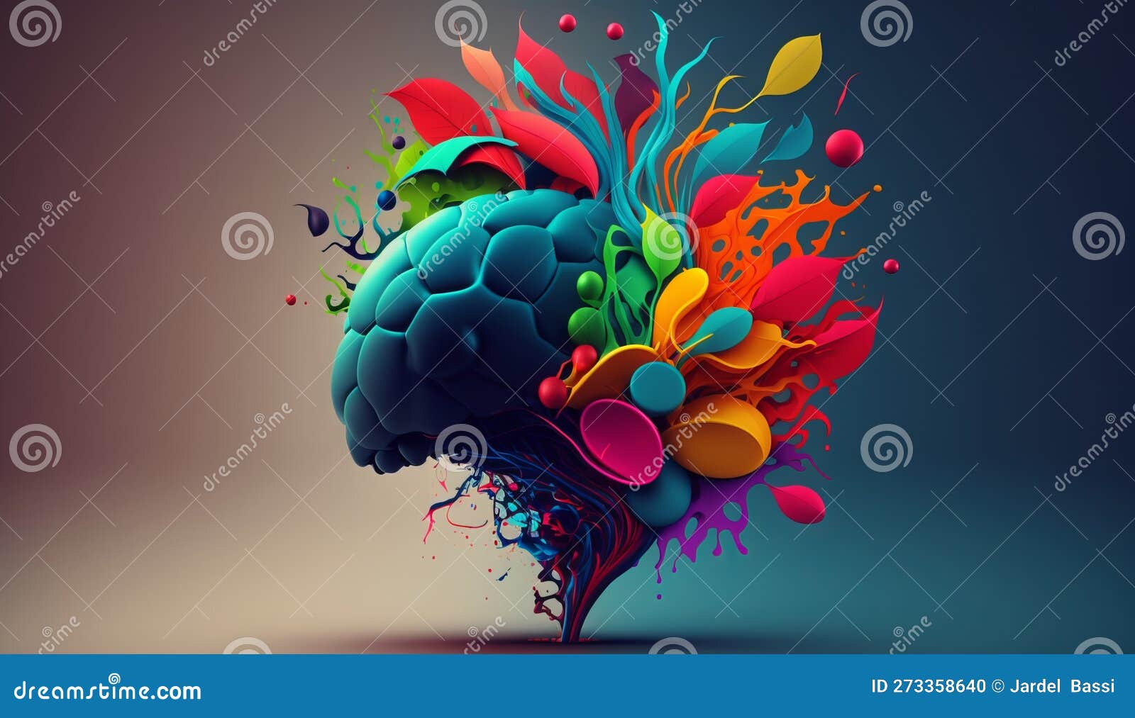 Creative Mind Concept Illustration Stock Illustration - Illustration of ...