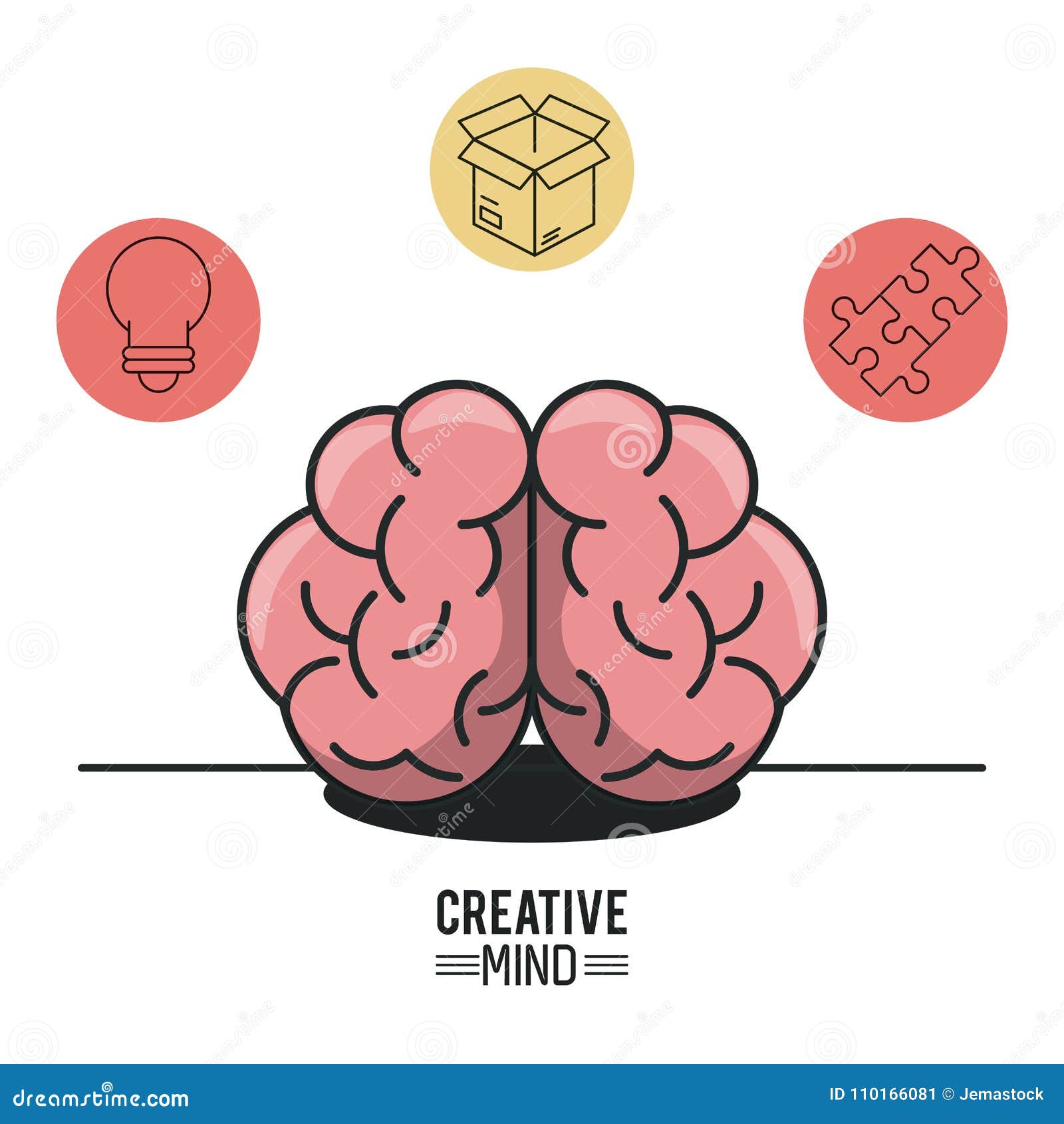 Creative mind design stock vector. Illustration of open - 110166081