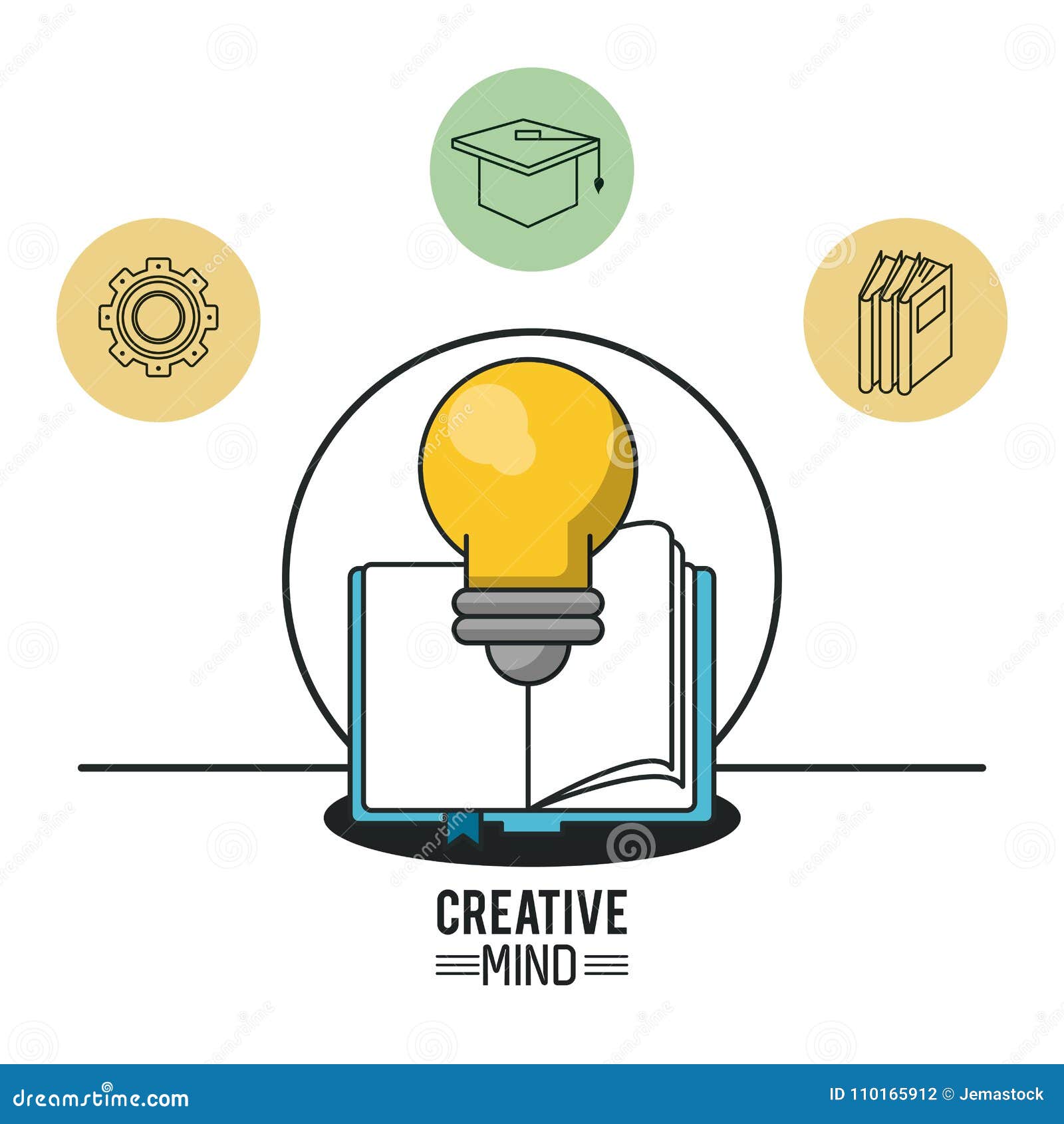 Creative mind design stock vector. Illustration of drawing - 110165912