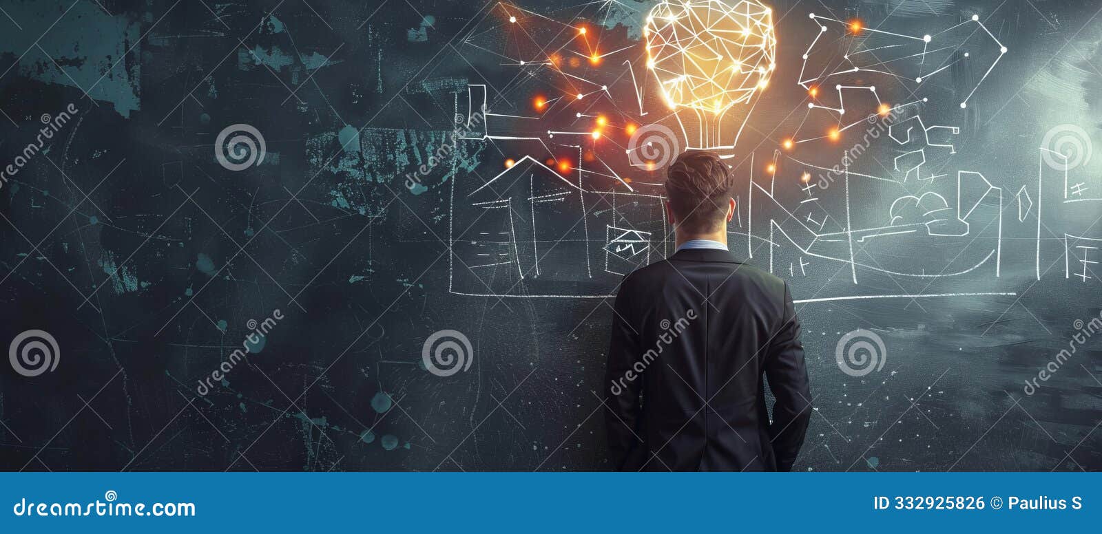 The Creative Mind: Exploring Ideas with a Businessman Stock ...