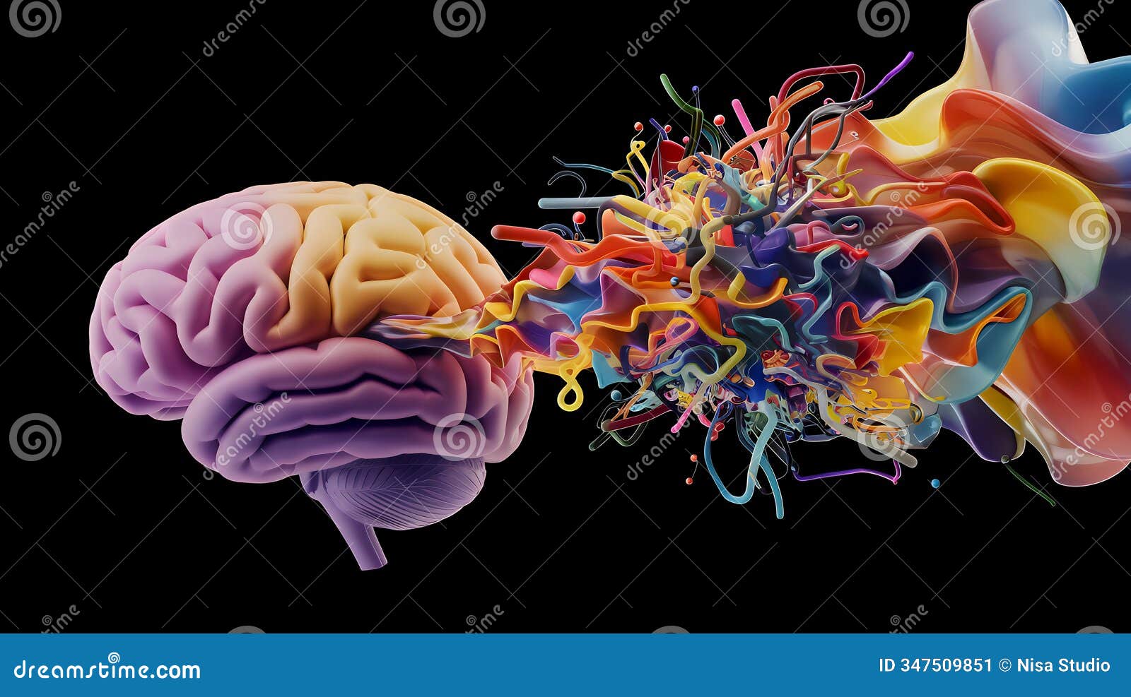 Creative Mind Explosion Colorful Brain Abstract Art: Imagination, Ideas, and Inspiration ...
