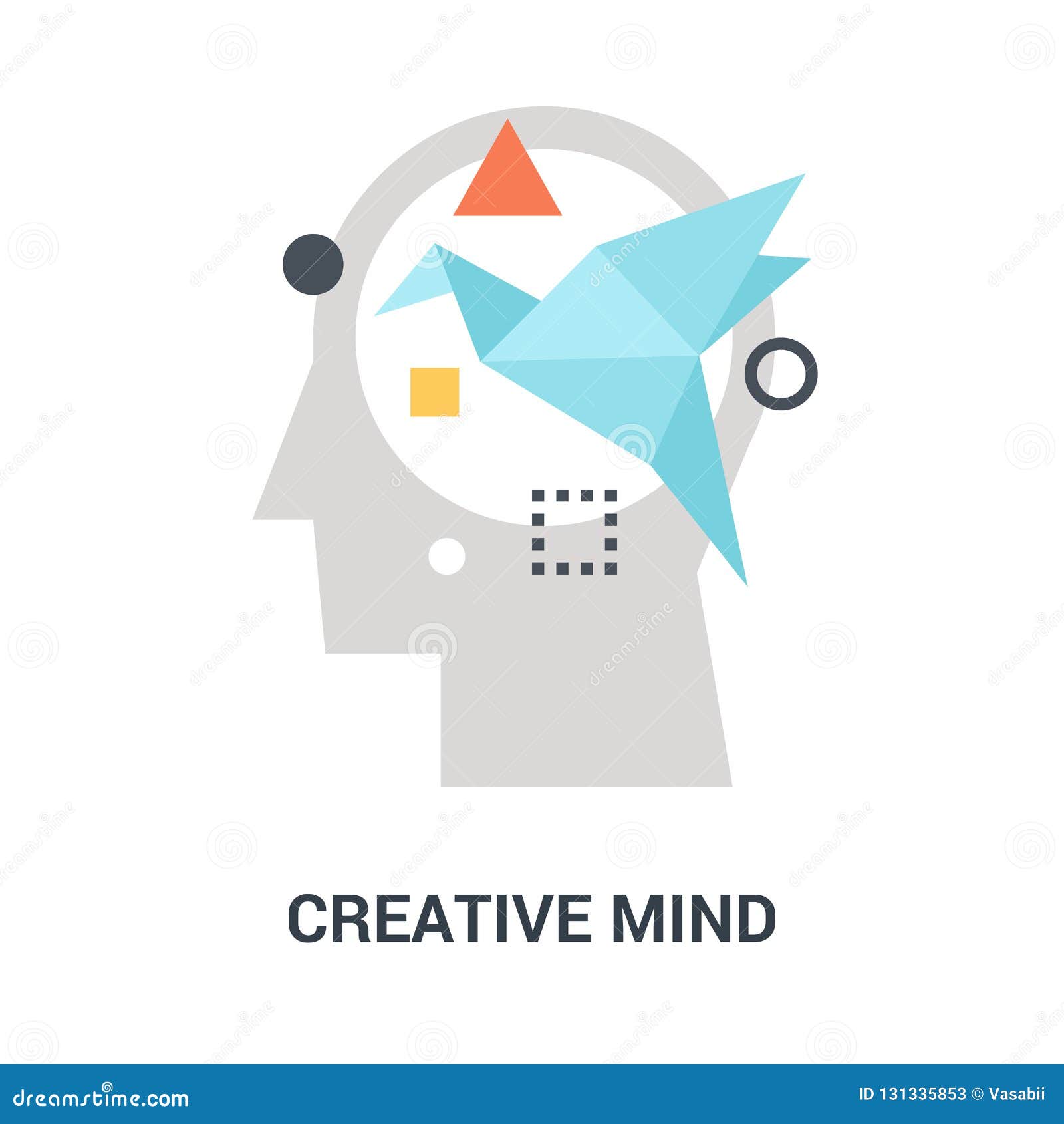 Creative mind icon concept stock vector. Illustration of inspiration ...