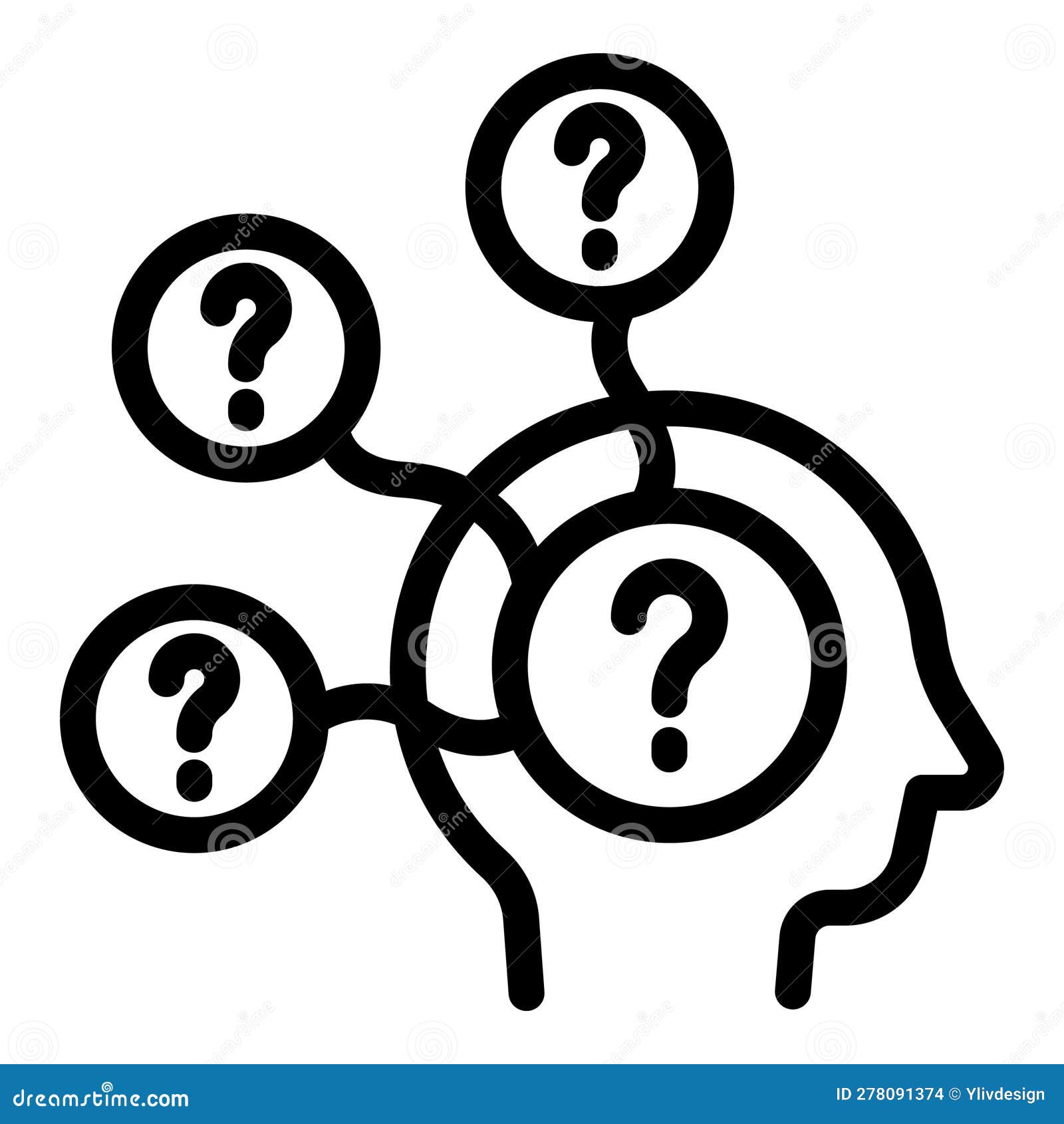 Creative Mind Icon Outline Vector. Work Problem Stock Vector ...