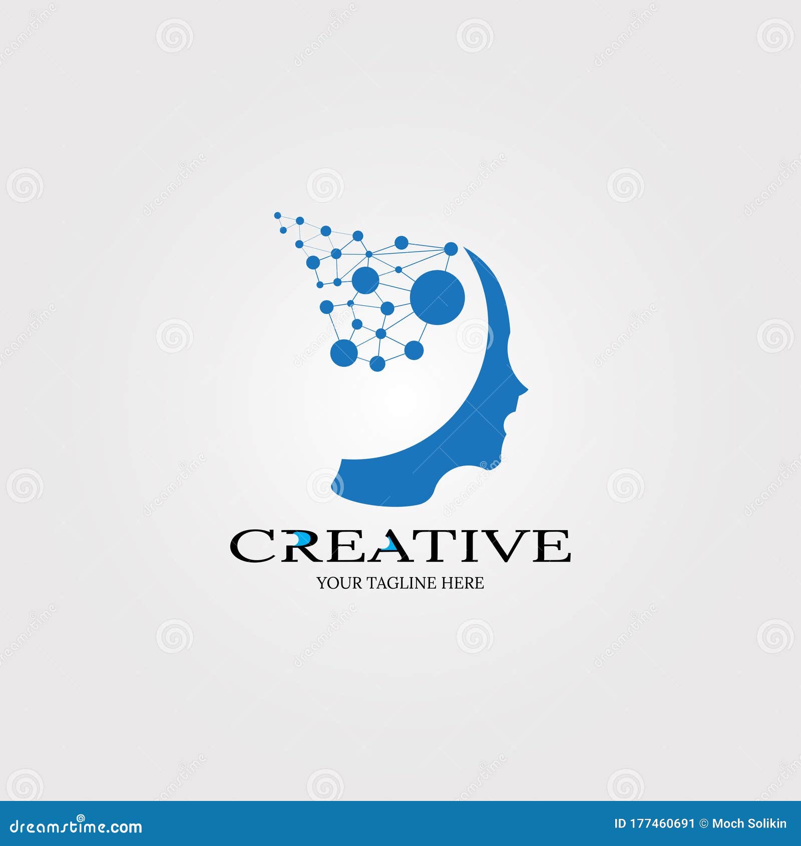 Creative Mind Icon Templates, Vector Logo Technology for Business ...