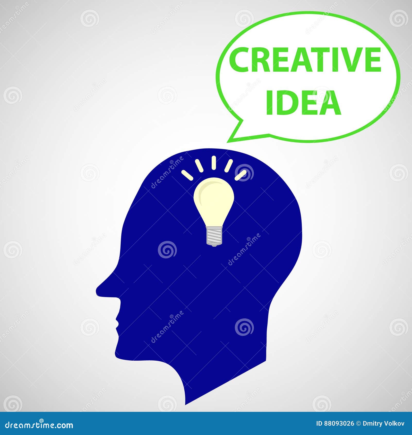 Creative mind stock vector. Illustration of bright, idea - 88093026