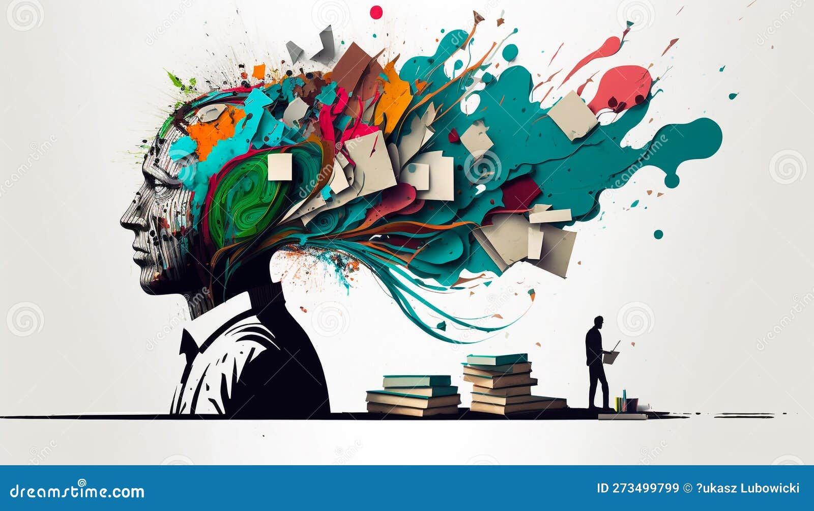 Creative mind illustration stock illustration. Illustration of brain ...