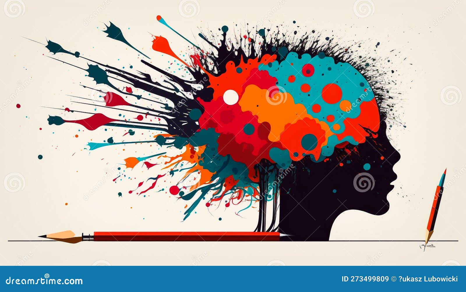 Creative mind illustration stock image. Image of colorfull - 273499809