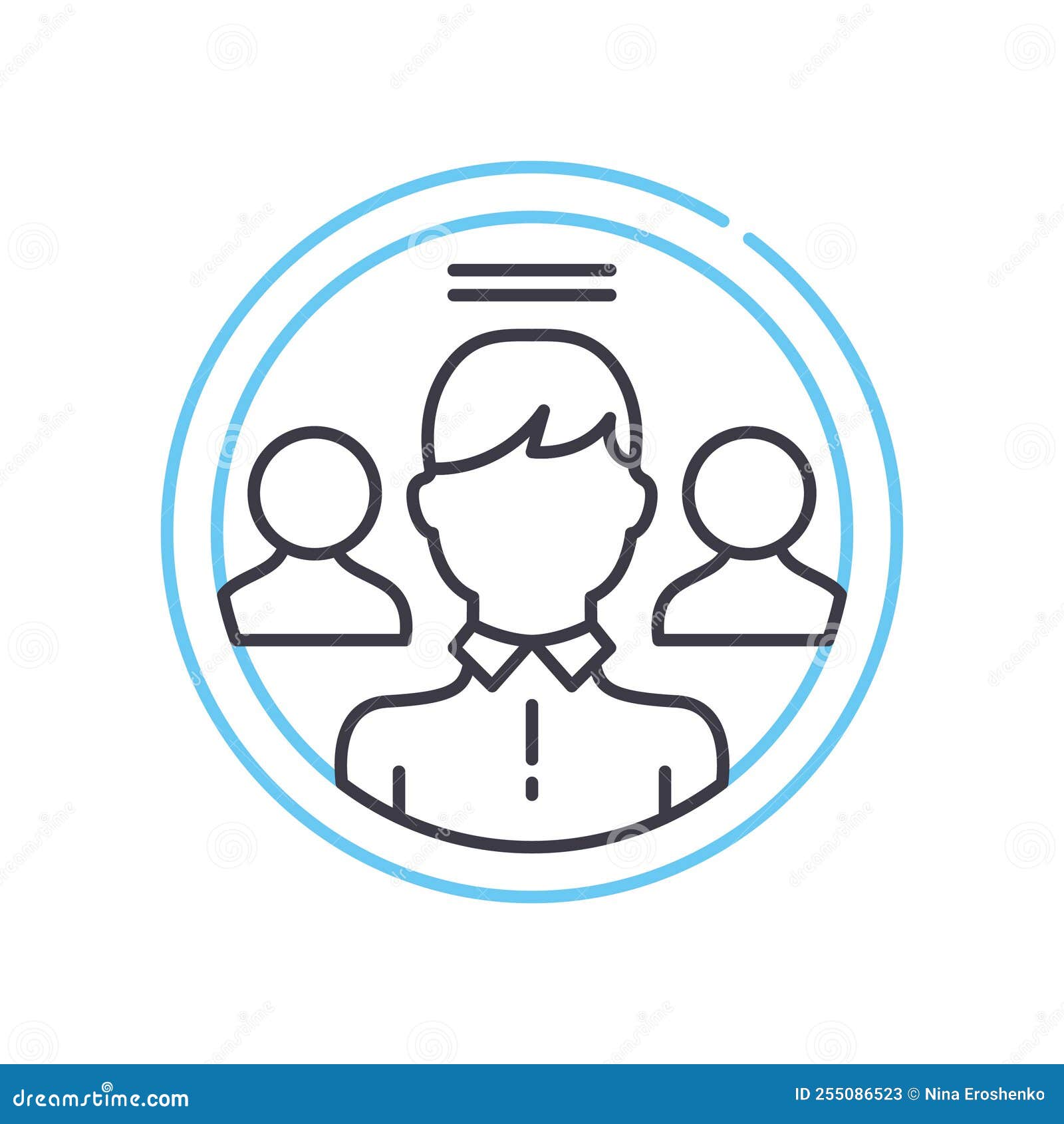 Creative Mind Line Icon, Outline Symbol, Vector Illustration, Concept ...