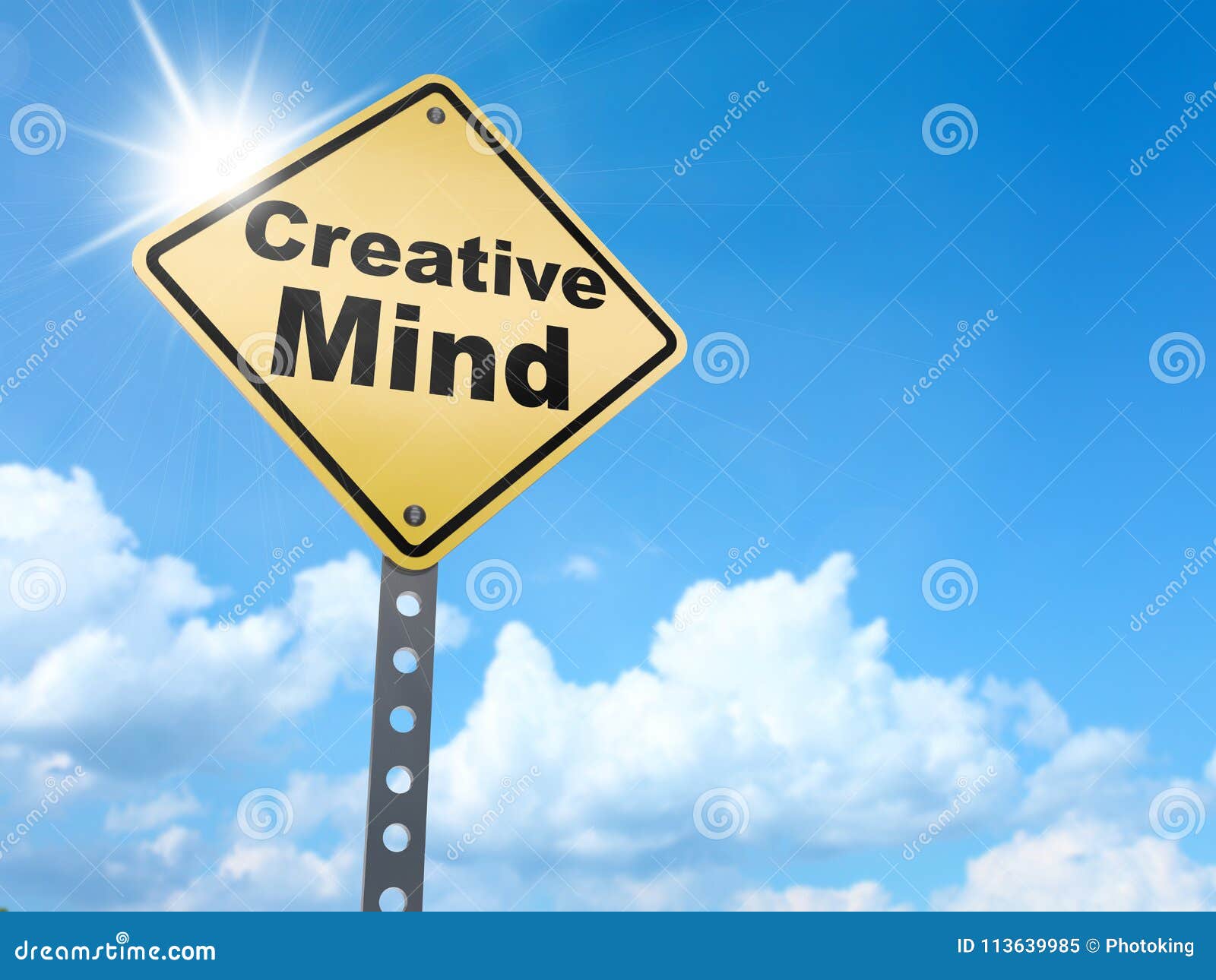 Creative mind sign stock illustration. Illustration of sign - 113639985