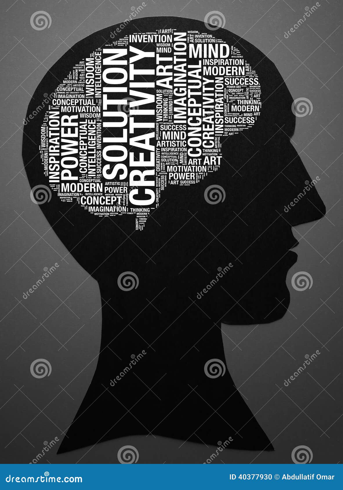 Creative Mind Text Graphics And Arrangement Concept Stock Photo - Image ...