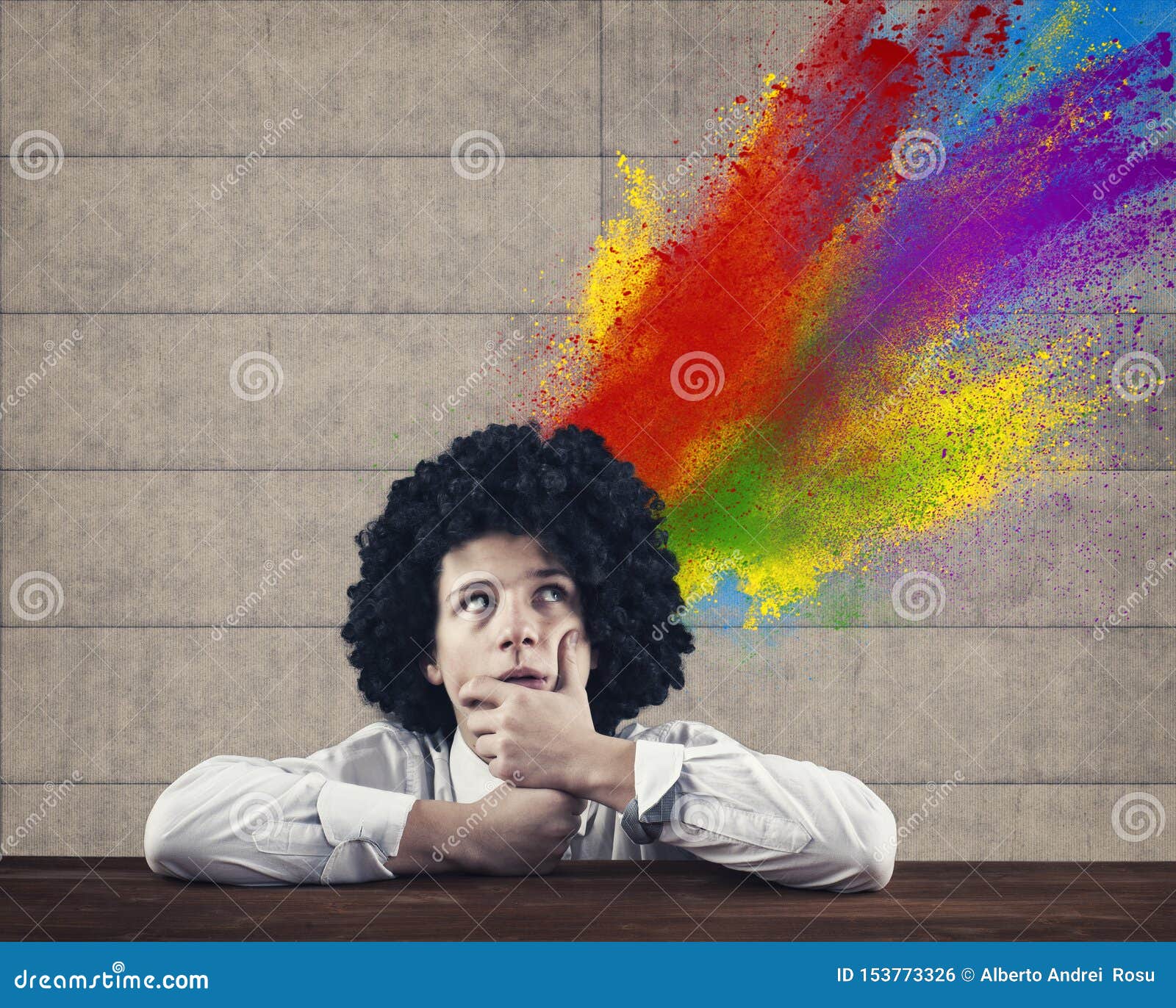 Creative half of the brain stock photo. Image of mindblowing - 153773326