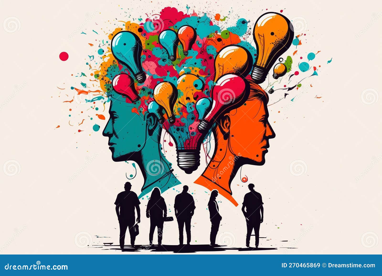 Creative Minds, Inspiration, Creativity, Knowing Stock Illustration ...