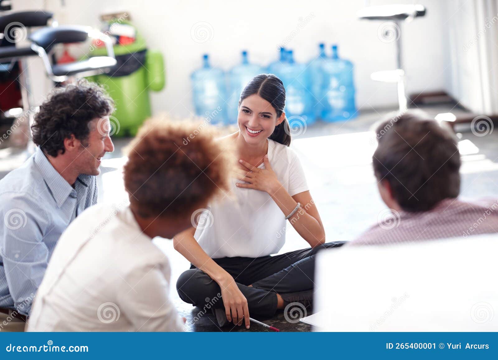 Creative Minds Sharing Ideas. a Group of Designers Having an Informal ...