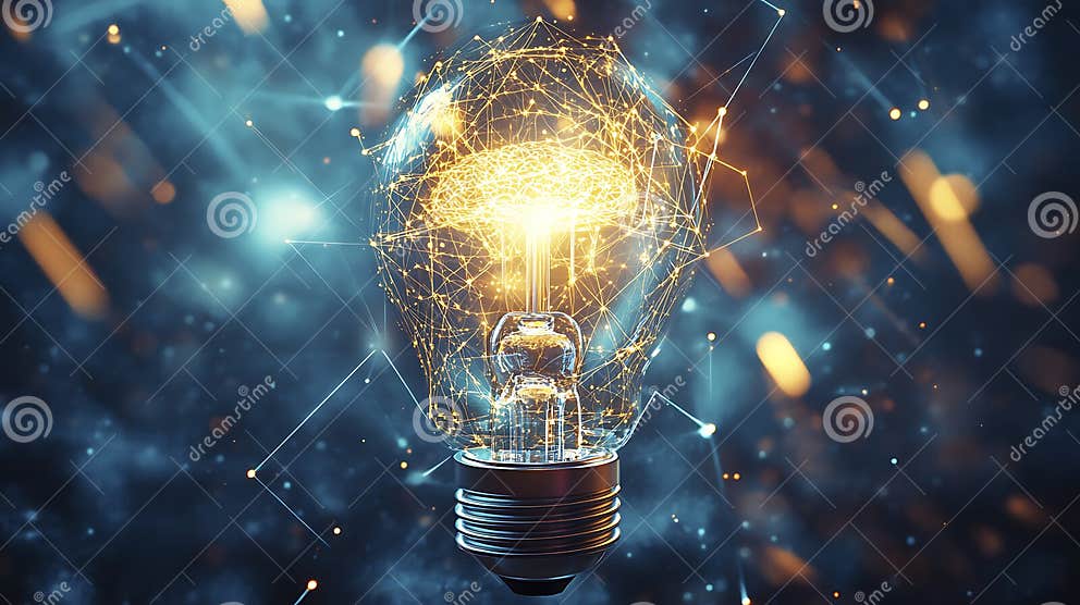 Creative Minds Spark Future Technology Breakthrough Stock Photo - Image of glowing, concept ...