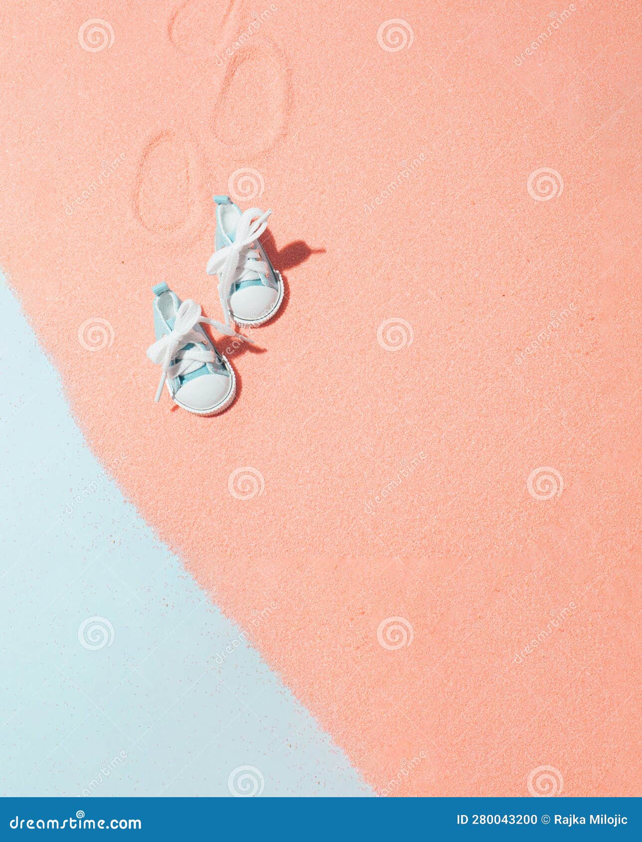 Creative Minimal Beach Concept. Summer Vacation Layout with Sand on ...