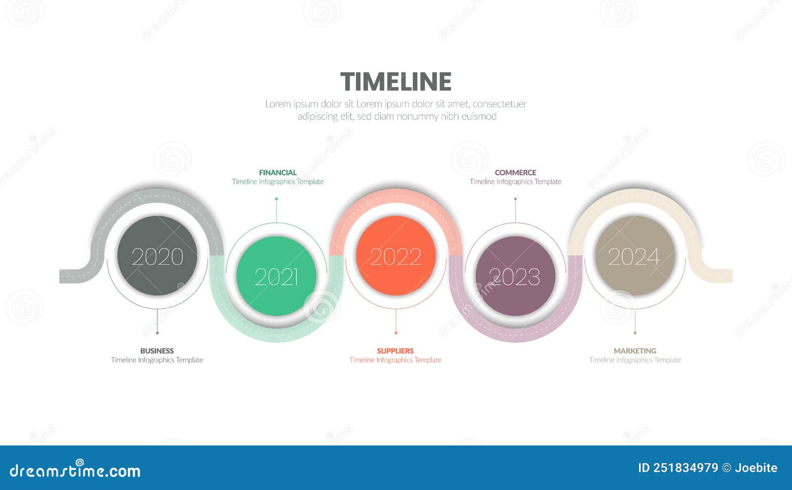 Creative Minimal Business Journey Path Infographic Template.Timeline ...
