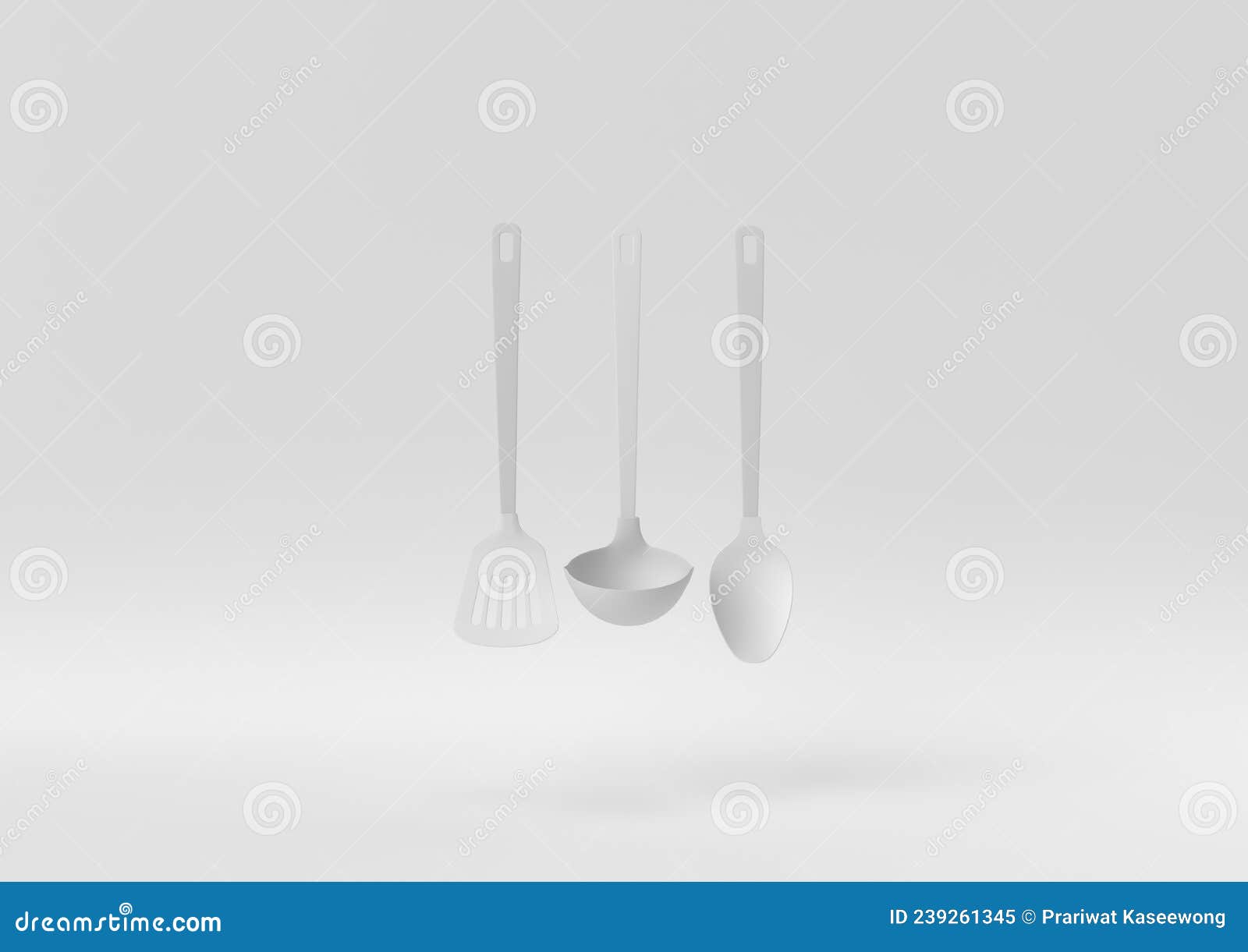 Creative Minimal Paper Idea. Concept White Equipment Kitchen Tools with ...
