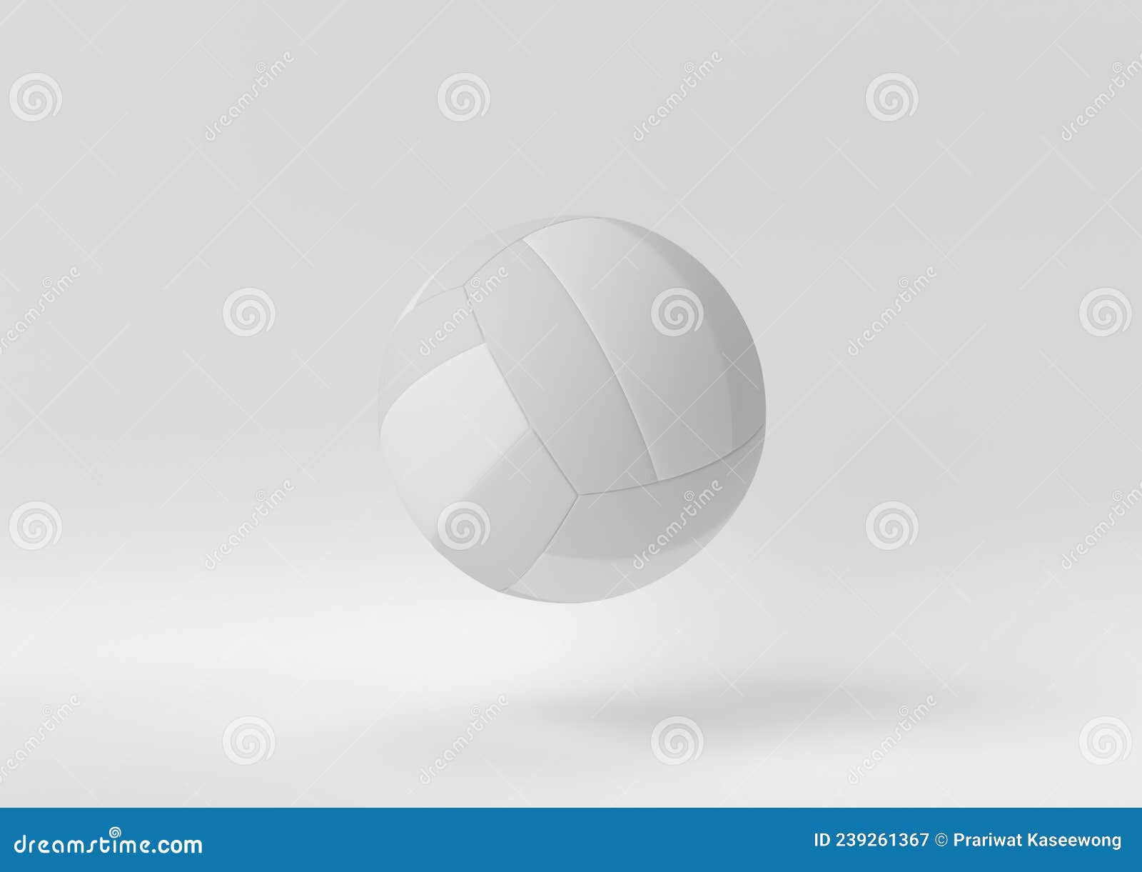 Creative Minimal Paper Idea. Concept White Volleyball with White ...