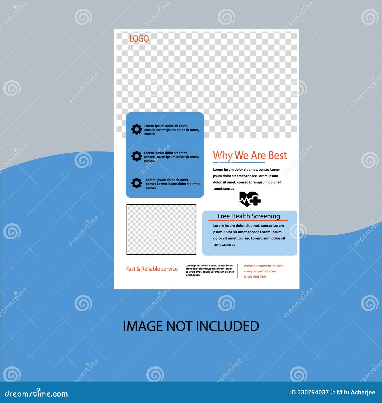 Creative Minimal A4 Single Sided FLYER Design Template Stock Vector ...